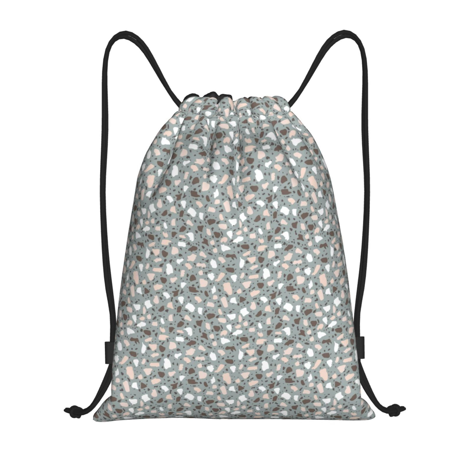 Drawstring Backpack - marble pattern Cheer Gym Bag for Women Men ...