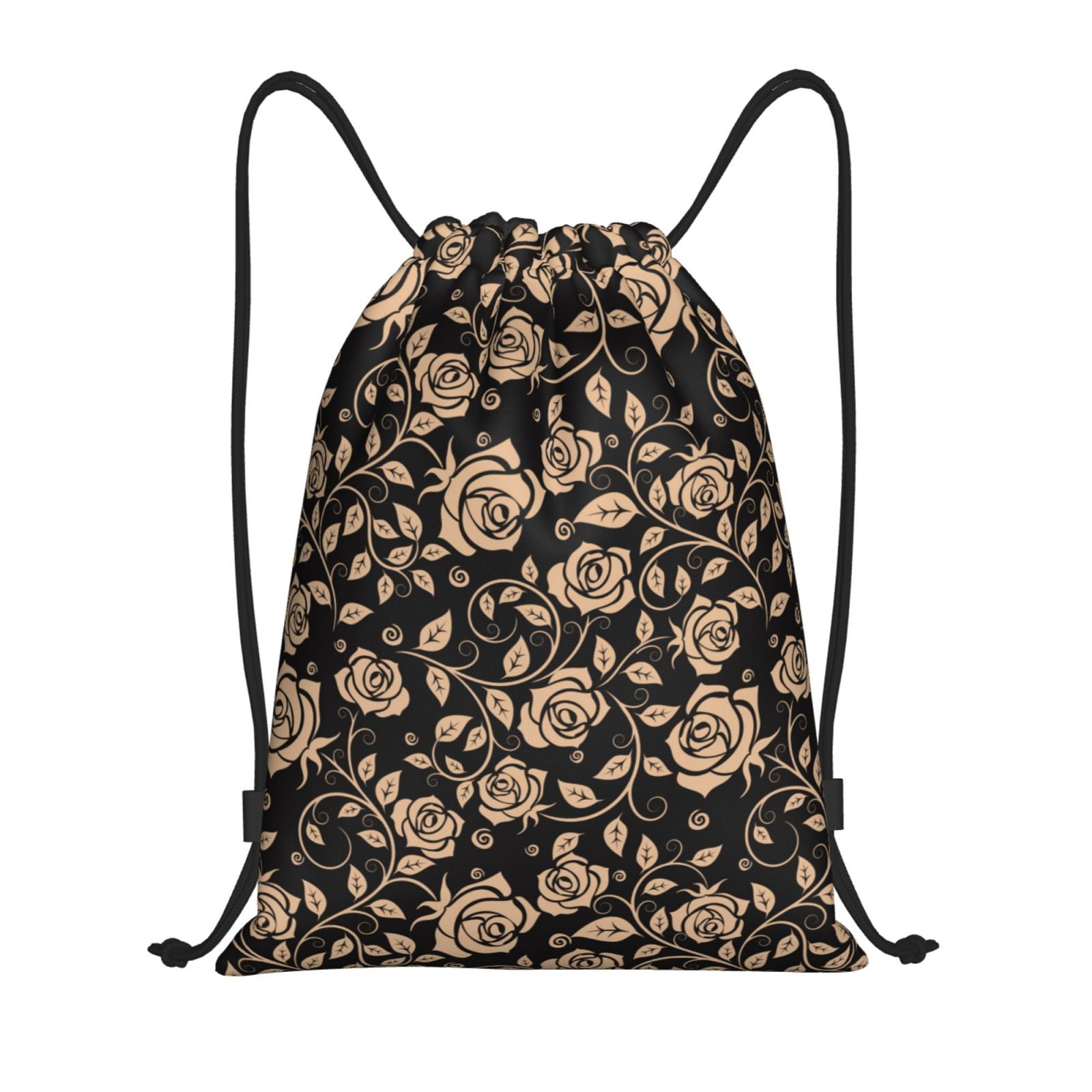 Drawstring Backpack - roses_AA Cheer Gym Bag for Women Men, Drawstring ...