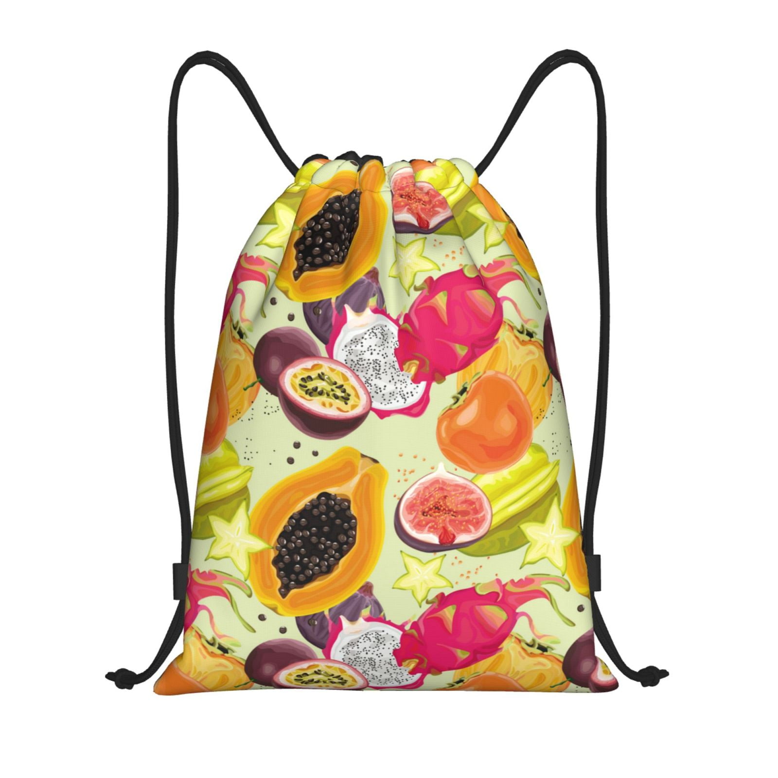 Drawstring Backpack star fruit Papaya Sports Gym Bag for Men Women ...