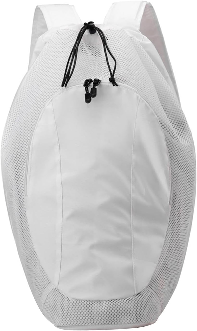 Drawstring Backpack with Mesh Compartment Tennis Bag Large Size String ...
