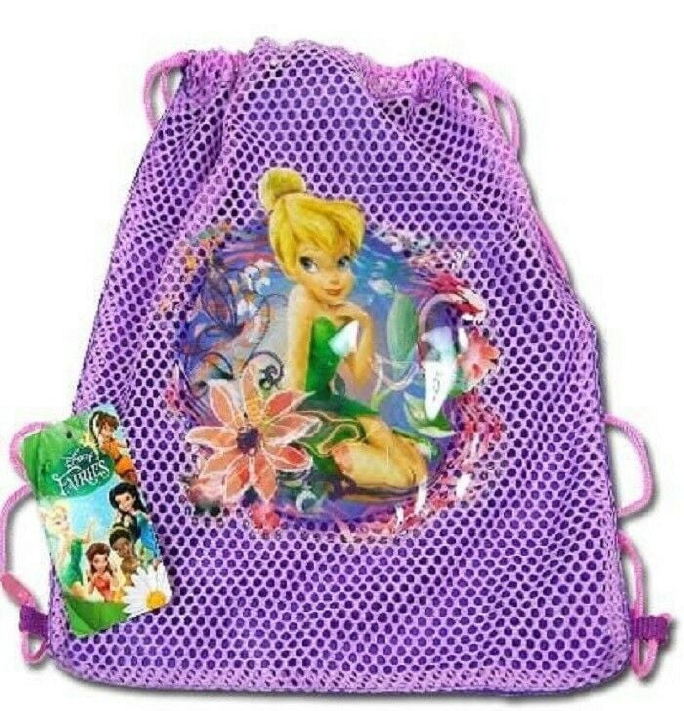 Drawstring Bag - Disney Fairies Tinkerbell Purple Drawstring Bag ...