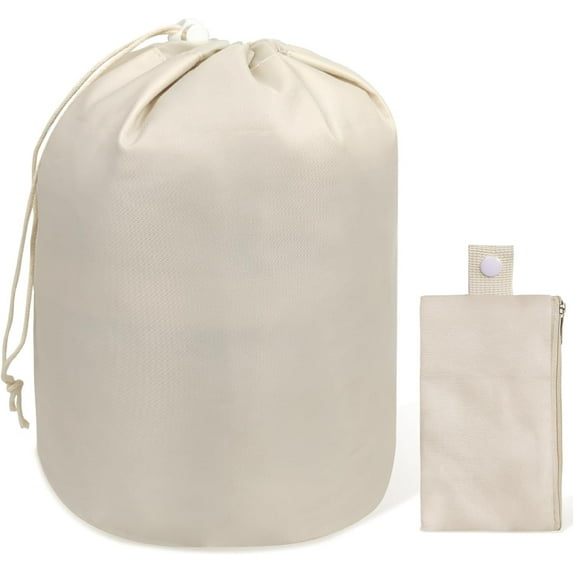 Drawstring Bag for Women Bag Large Travel Make up Bags Portable Barrel ...
