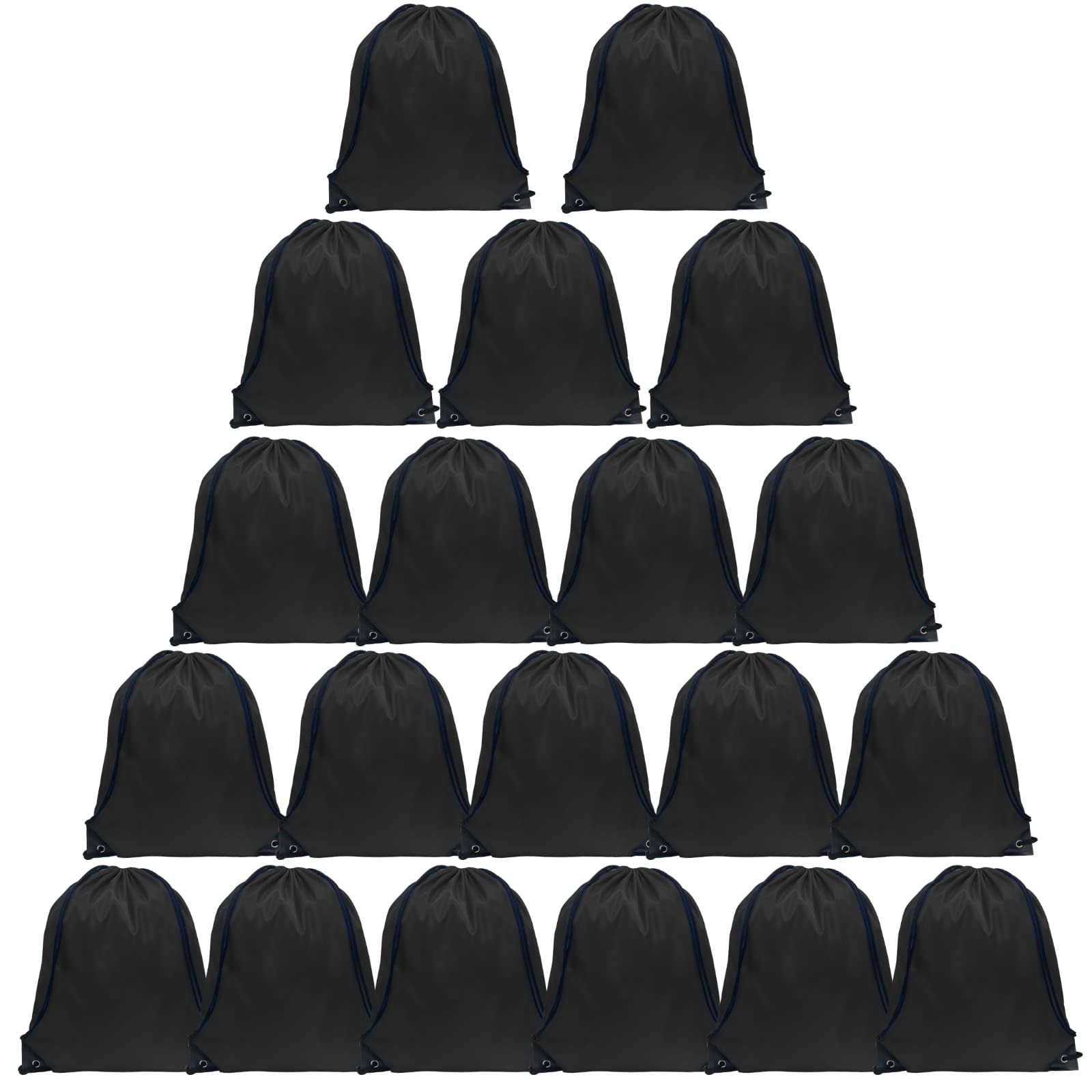 Generic Drawstring Bags Bulk, 20 Pcs Nylon Cinch Backpacks, Large ...