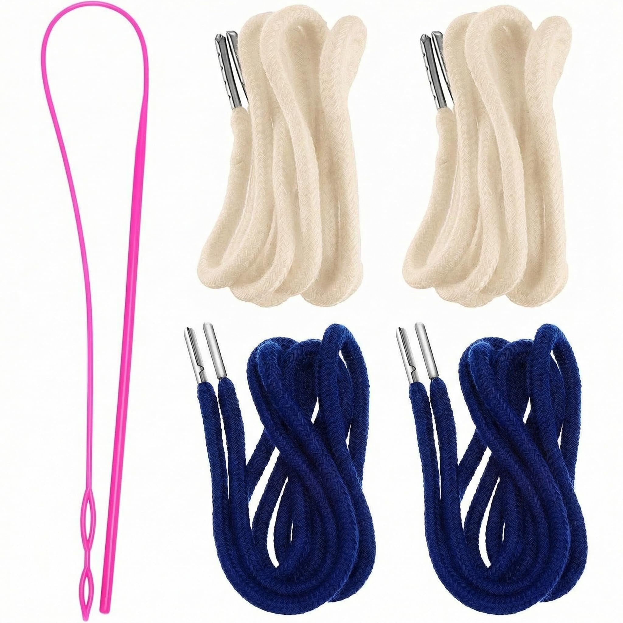 Drawstring Cords Replacement Drawstrings with Easy Threader for ...
