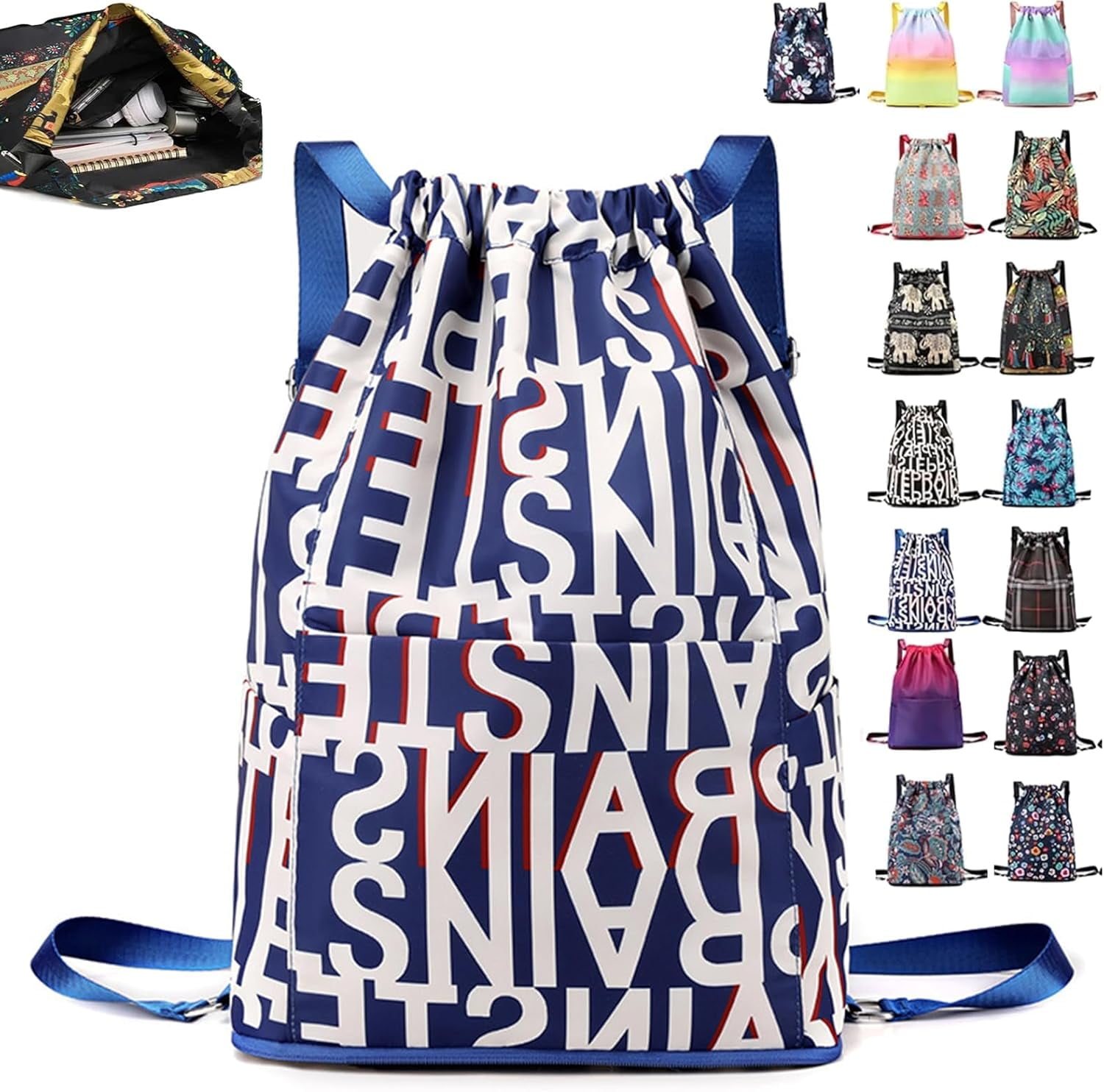 Drawstring Foldable Large Capacity Dry-Wet Separation Travel Sports ...