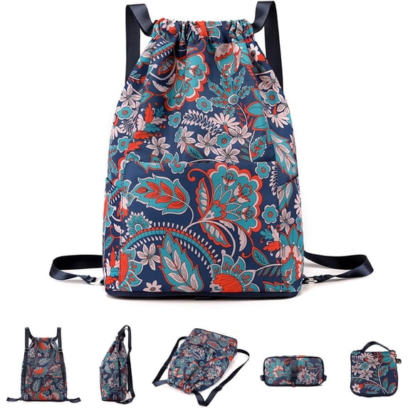 Drawstring Foldable Large Capacity Dry-wet Separation Travel Sports ...