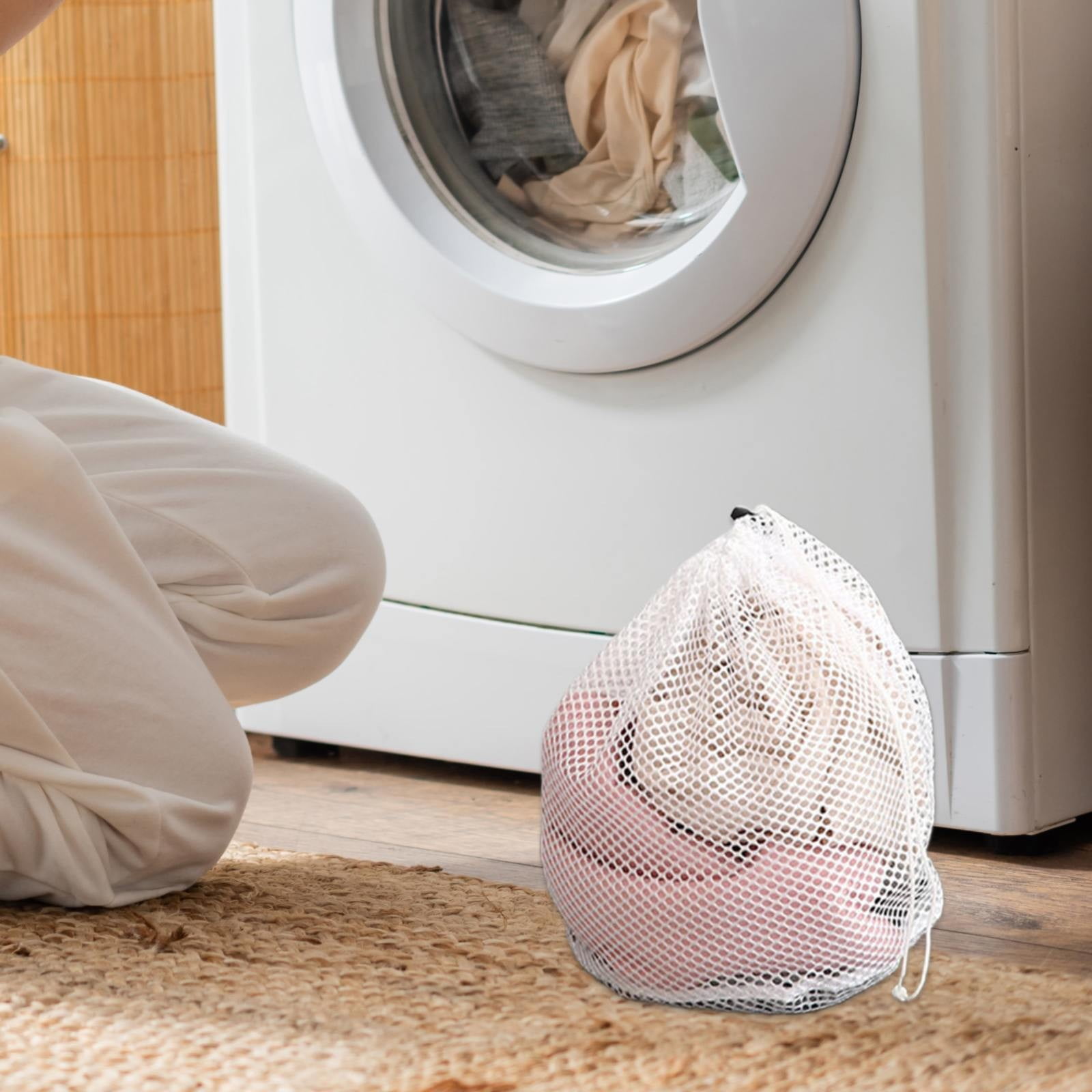 Drawstring Laundry Bag Coarse Mesh Small,1*Laundry Bag,Large Laundry ...