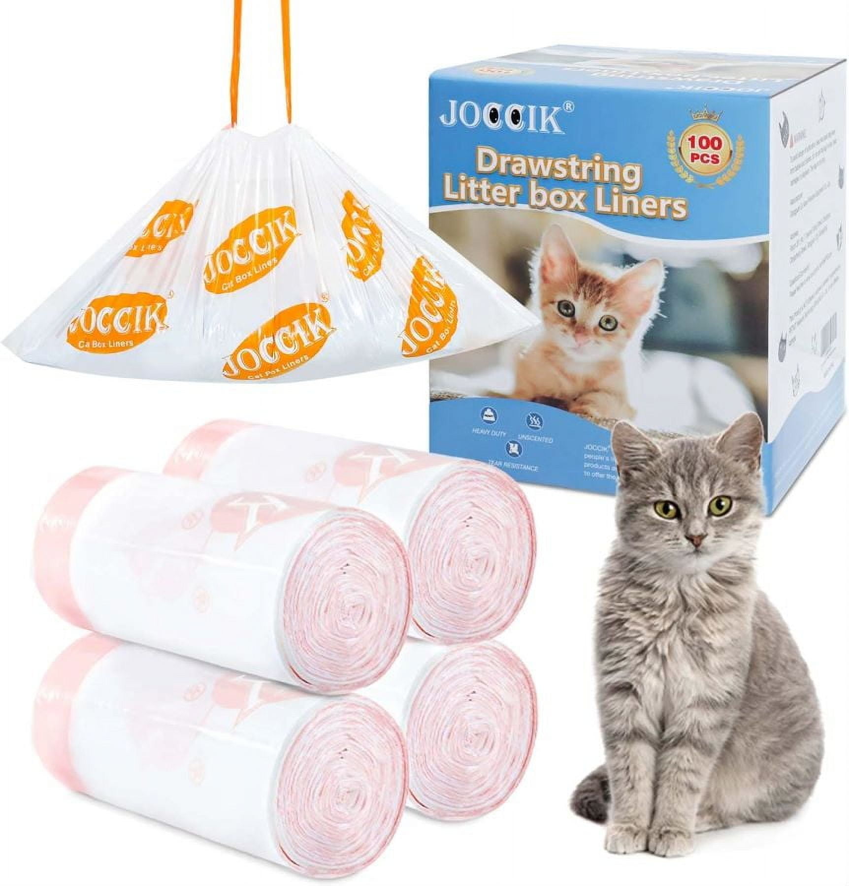 Drawstring Litter Liner Bags Compatible with Automatic Cat Litter Boxes ...