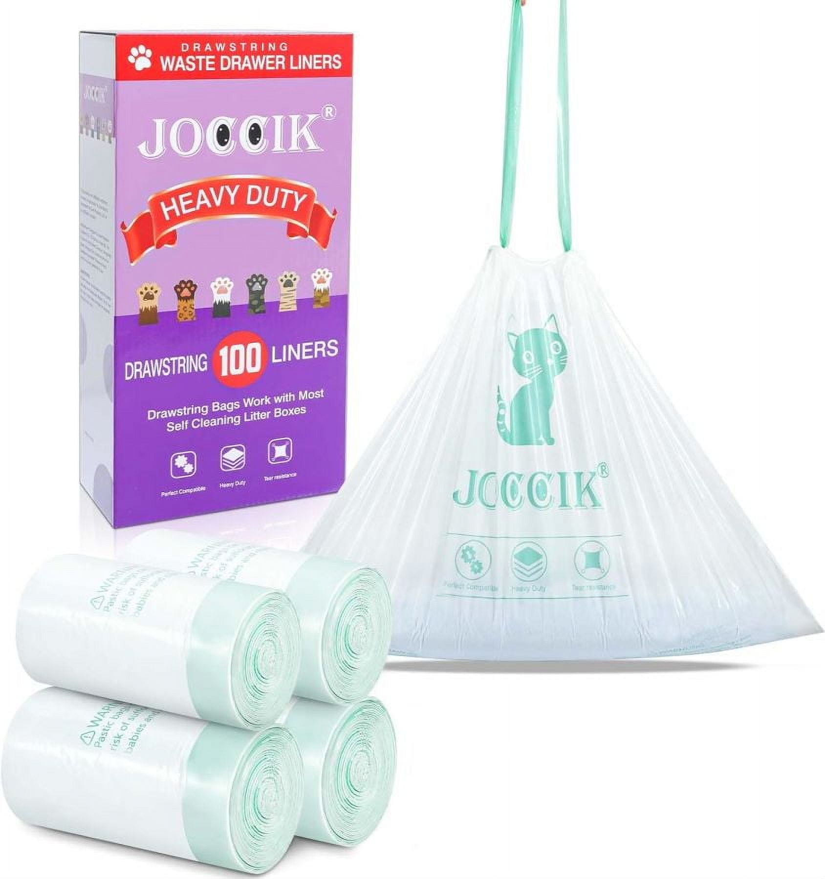 Drawstring Litter Liner Bags Compatible with Automatic Cat Litter Boxes ...