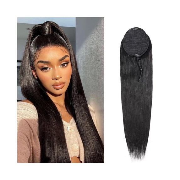 Drawstring Ponytails Extension for Women 10-26 Inches Long Straight ...