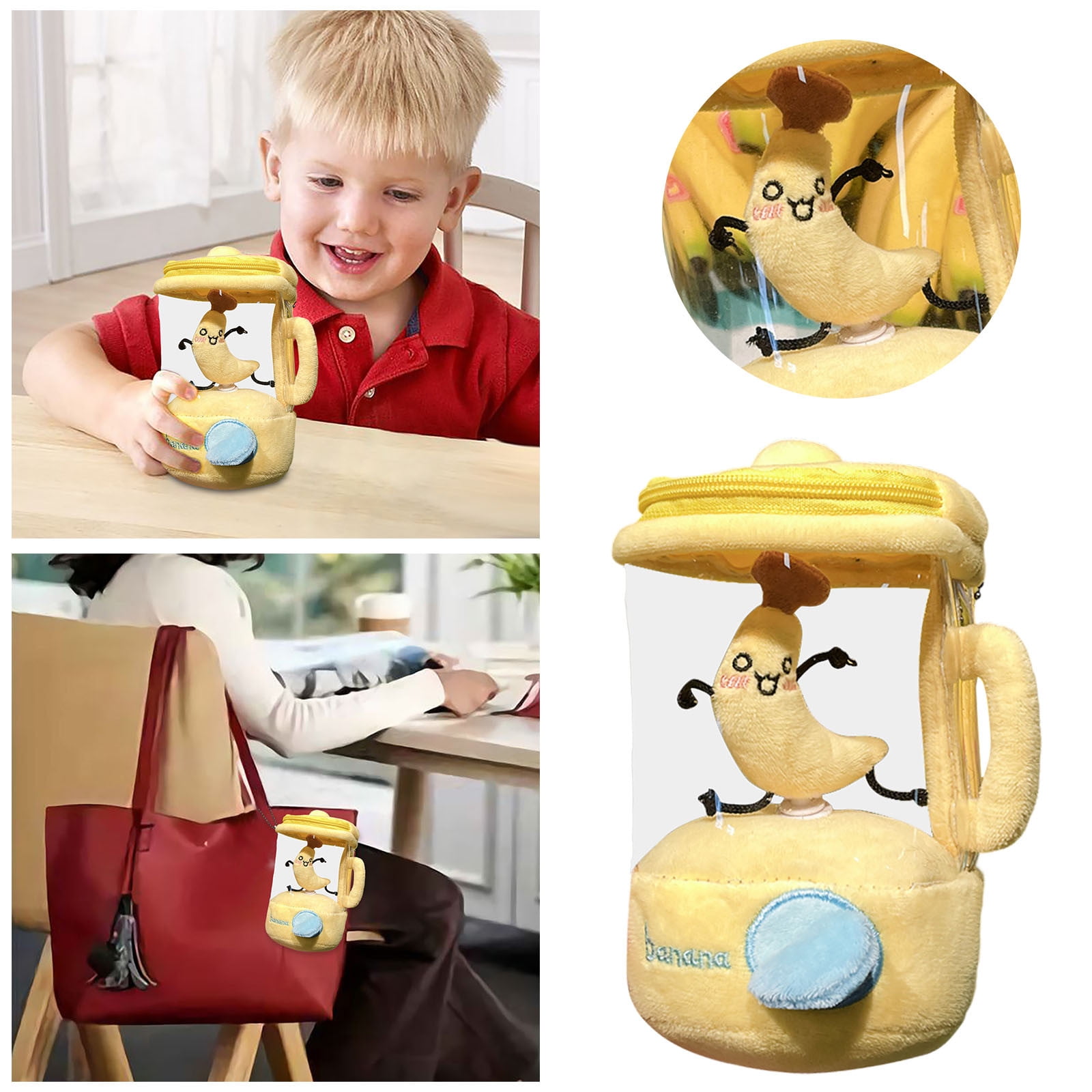 Drawstring Rotating Toy Fruit Juicer Toy Fruit Juicer Toy Cartoon Fruit ...