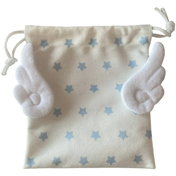 Drawstring Storage Bag Portable Travel Organizers Canvas Dustproof ...