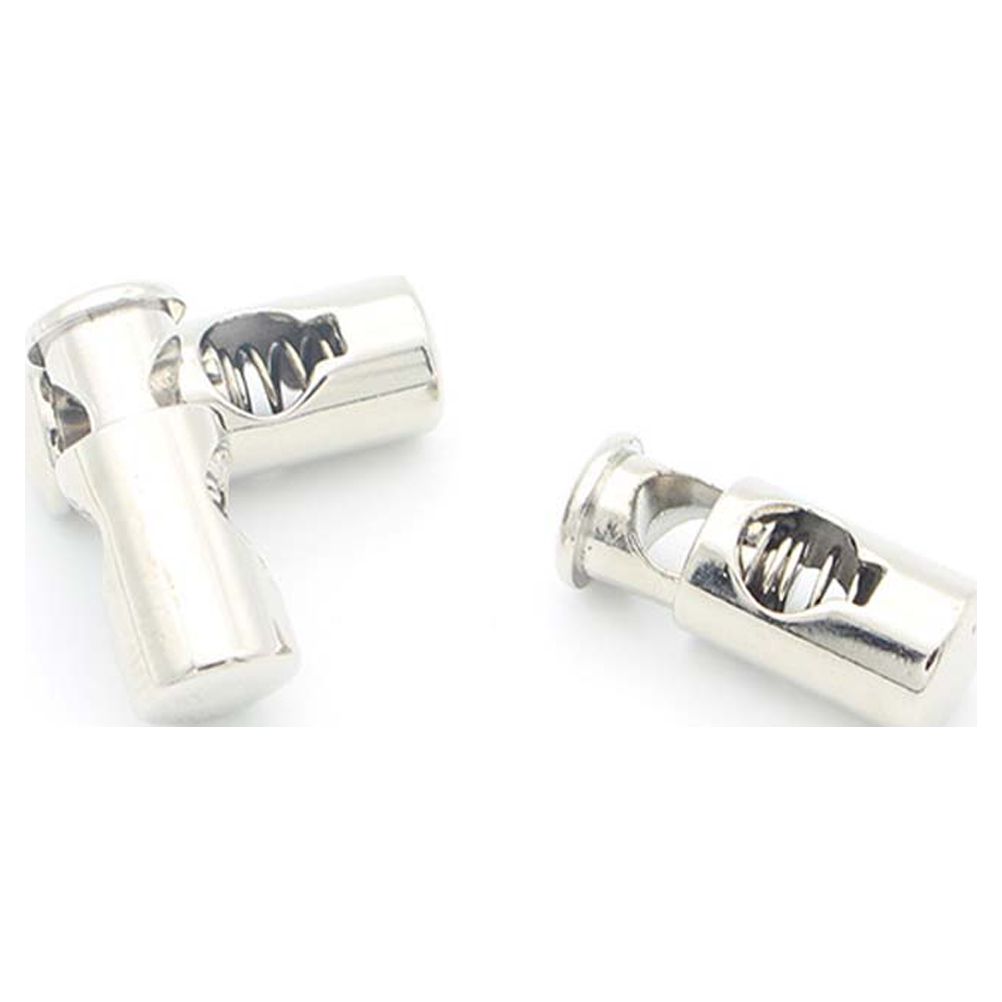 BESTOYARD Metal Cord Locks Drawstring Clasp Rectangular with Hole White ...