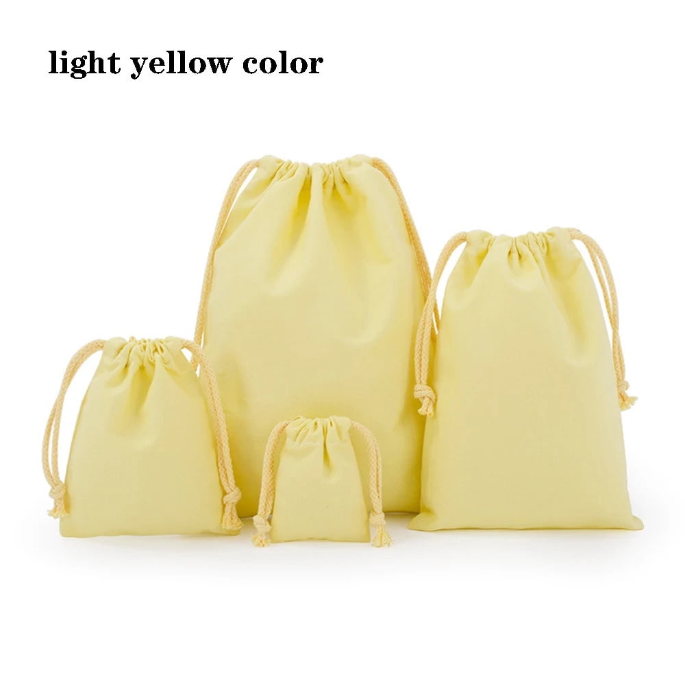 Drawstring bag Color Jewelry bag Cotton Tote organizer Portable ...