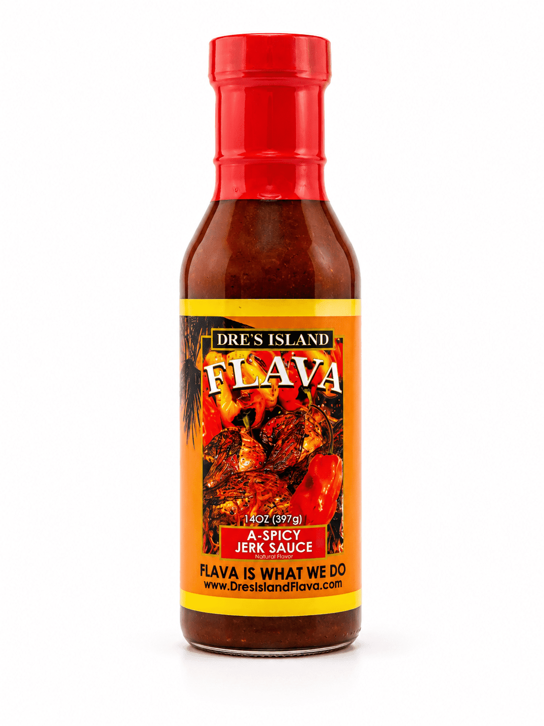 Dre's Island Flava Spicy Jerk Sauce Bold Fiery Island Heat Gluten-Free ...