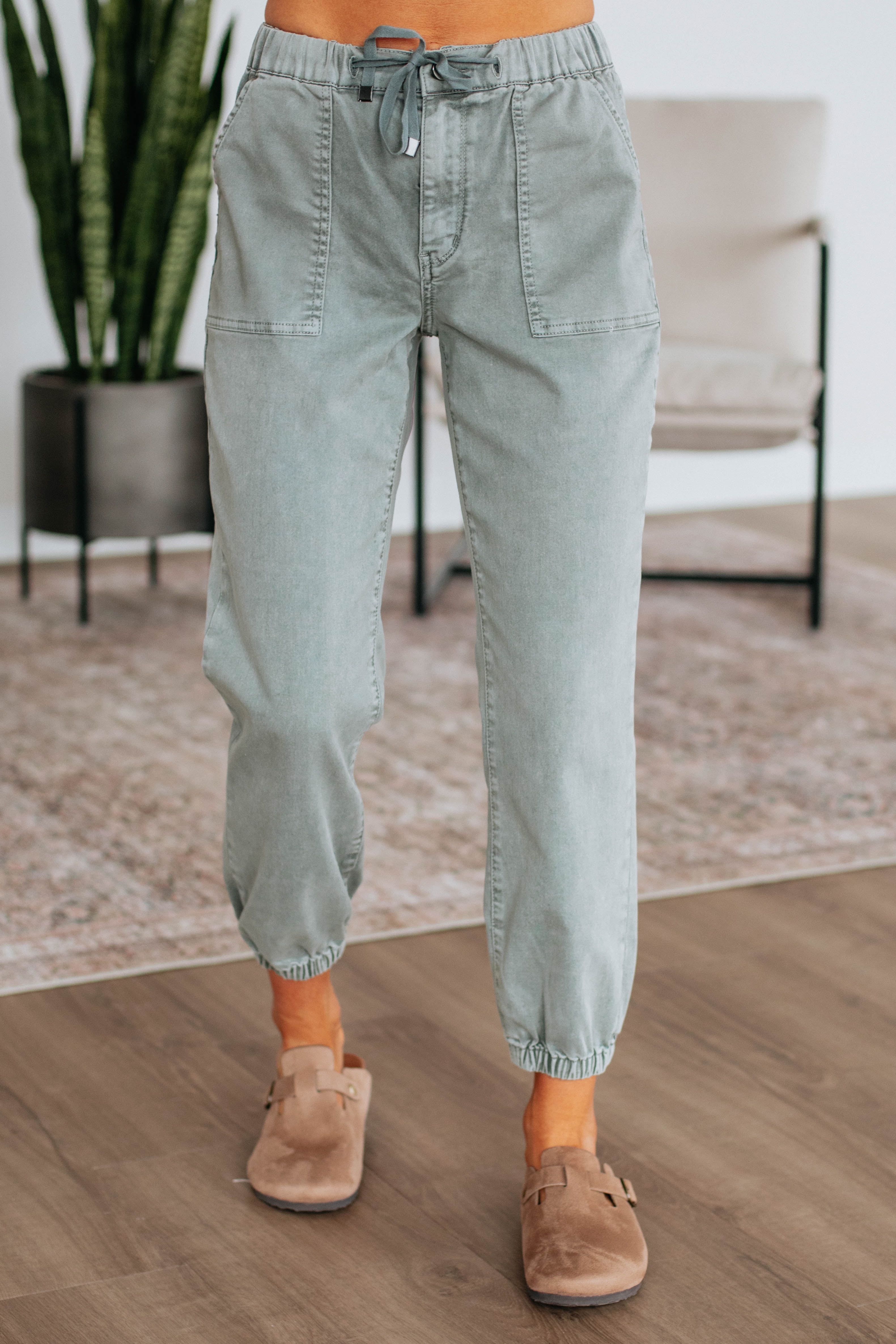 Drea Mica Women’s High-Rise Joggers with Adjustable Drawstring Waist ...