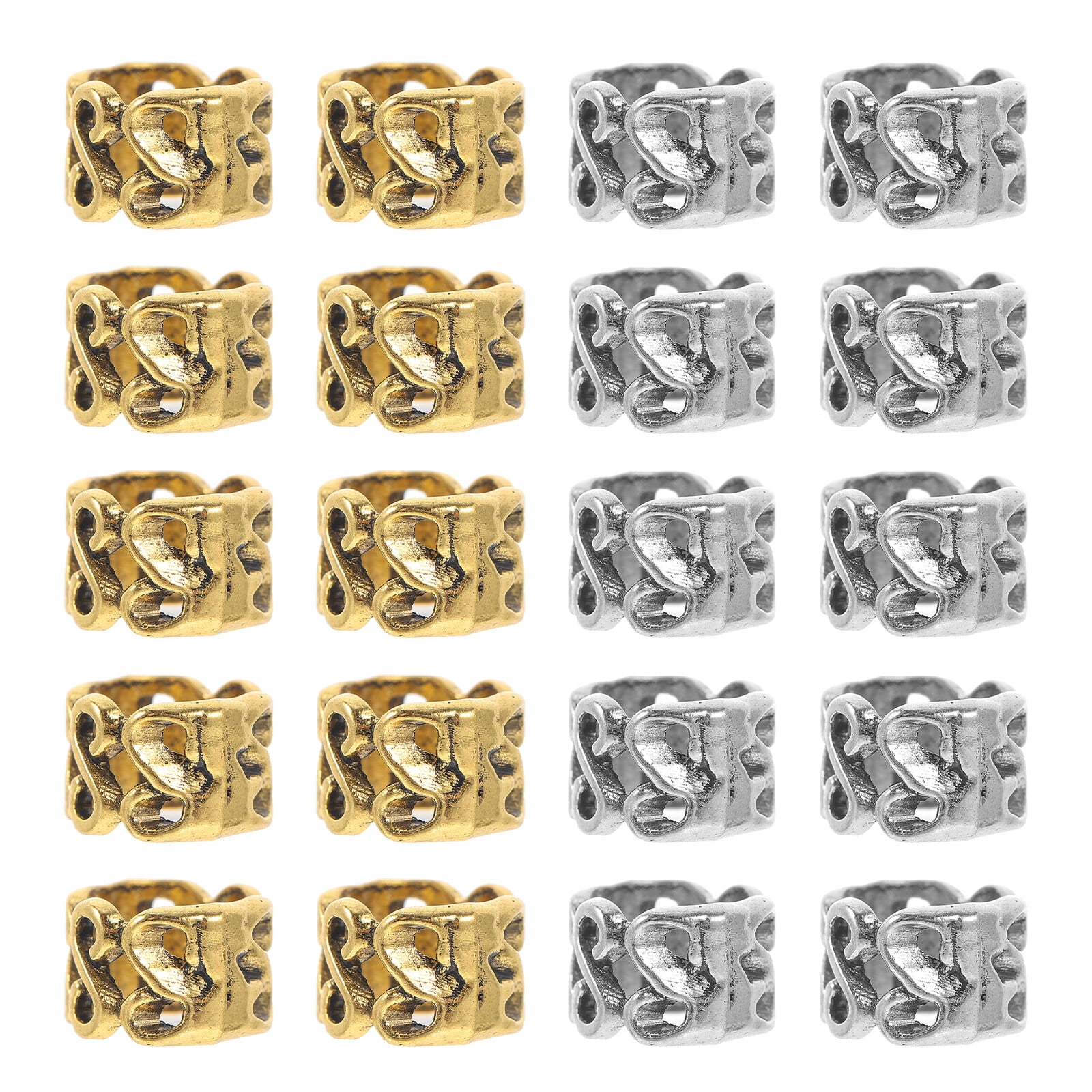 Dreadlocks 20 Pcs Beard For Men Hair Claw Clips Cuff Braid Zinc Alloy ...