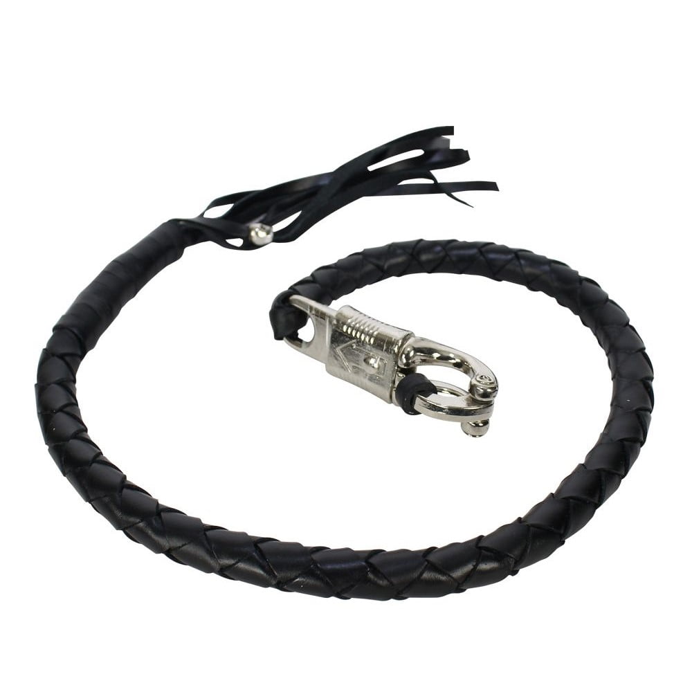 Dream Apparel 36" Leather Motorcycle Get Back Whip for Handlebar ...