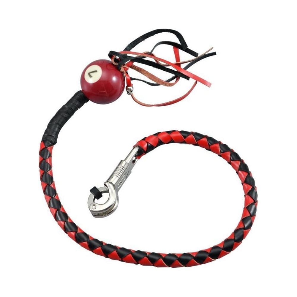 Dream Apparel 42" Leather Motorcycle Get Back Whip for Handlebar ...