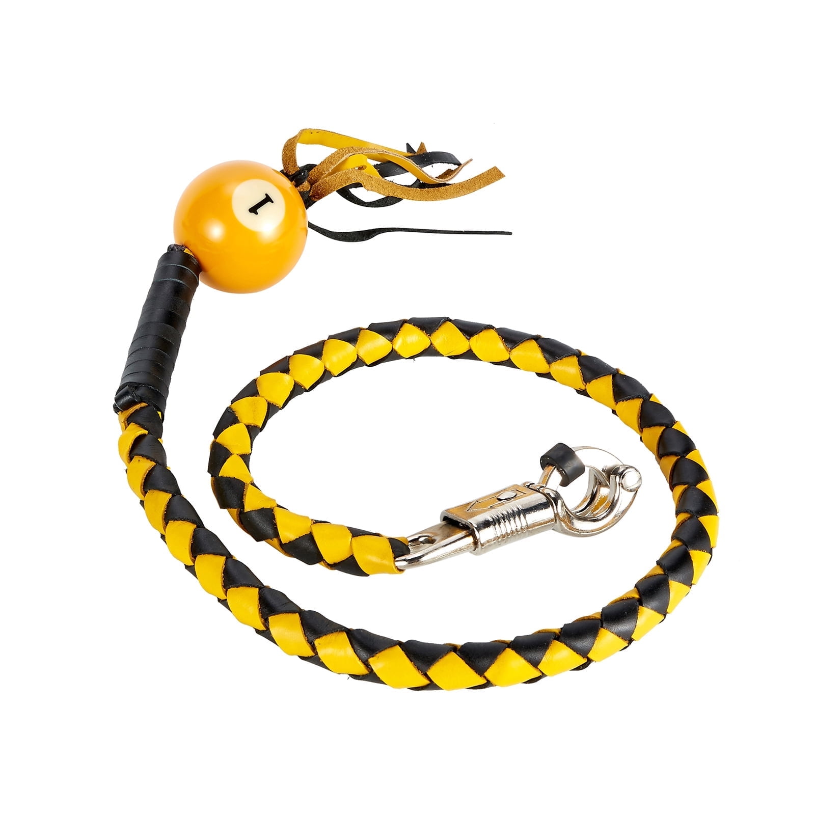 Dream Apparel 42" Leather Motorcycle Get Back Whip for Handlebar ...