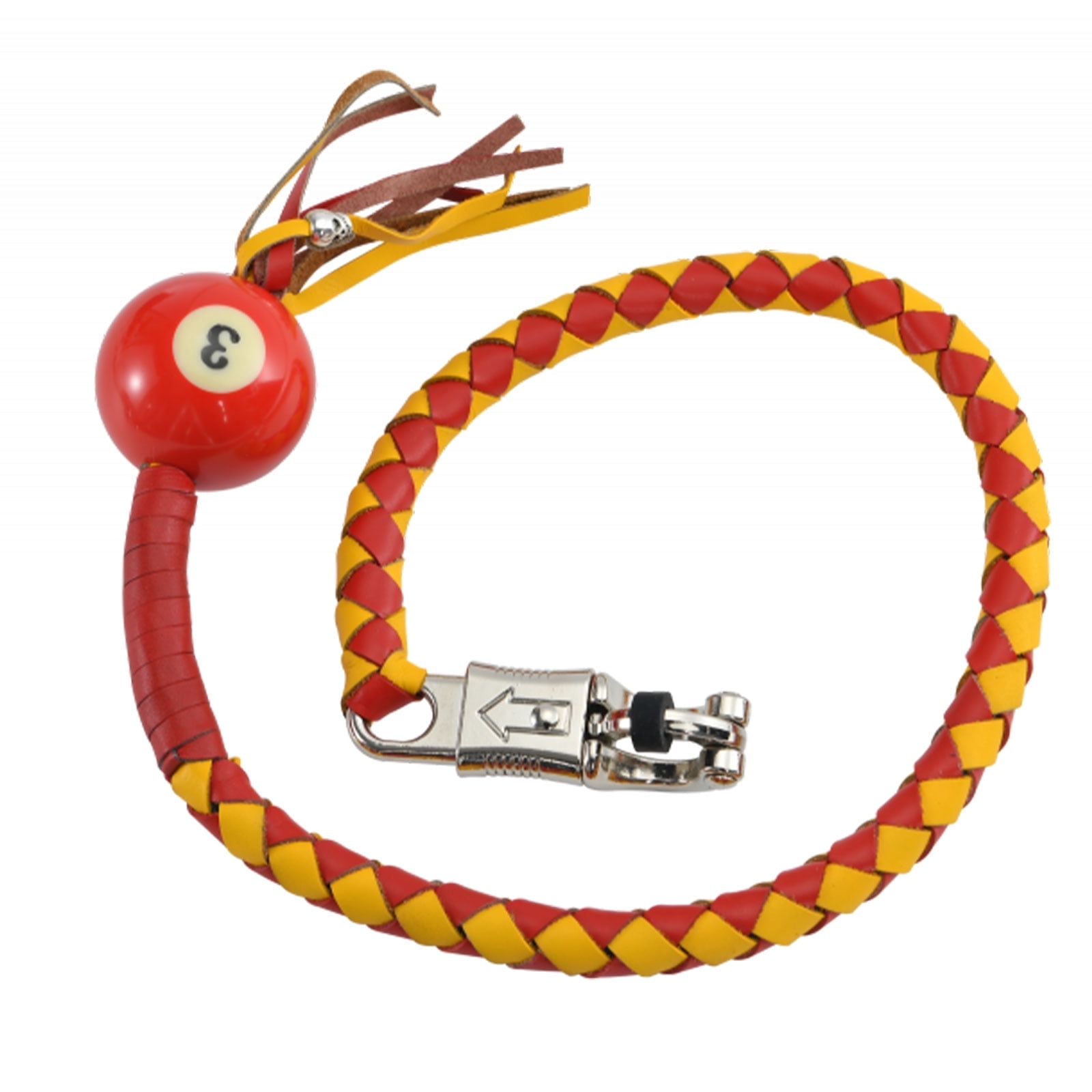 Dream Apparel 42" Leather Motorcycle Get Back Whip for Handlebar ...