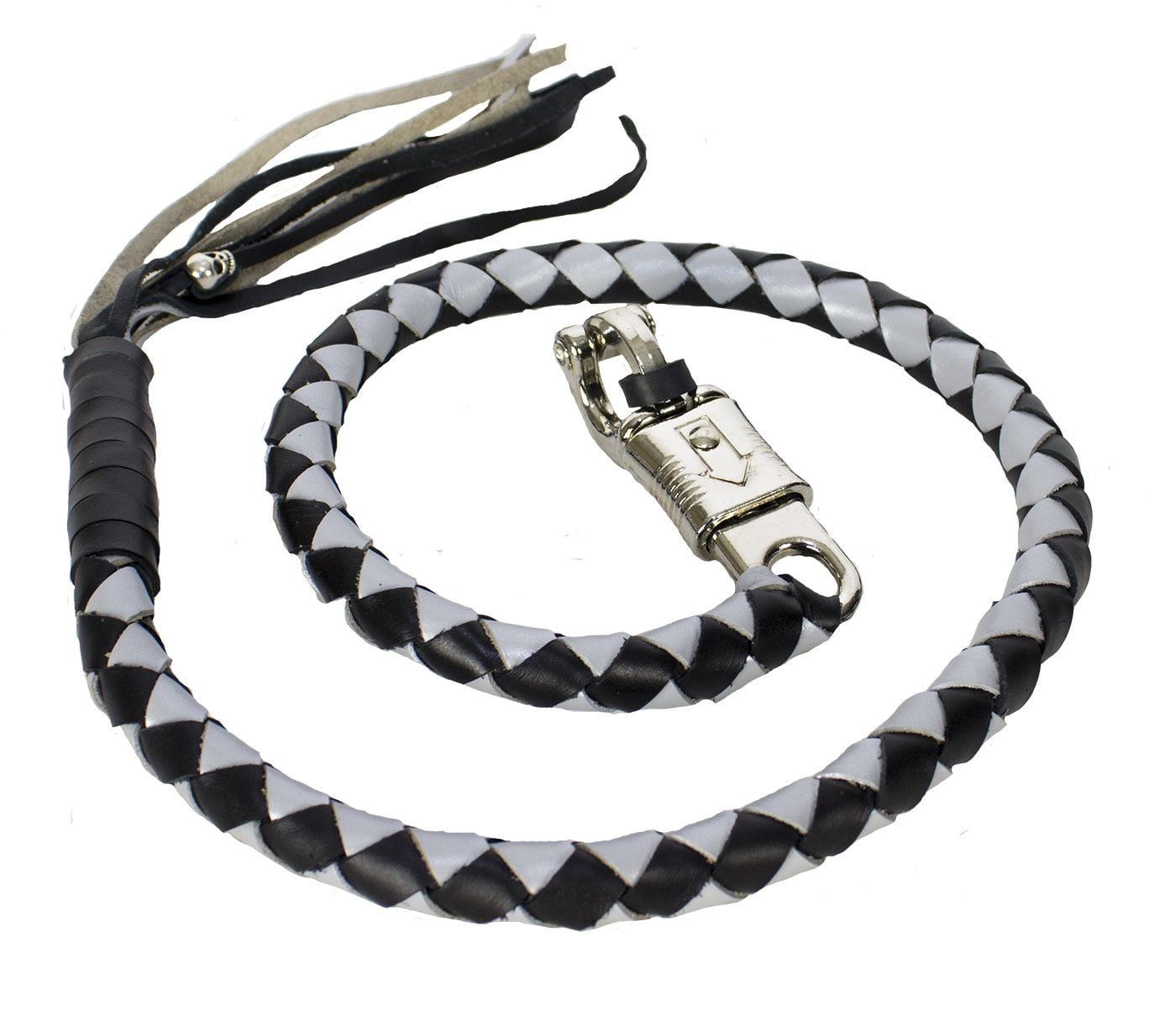 Dream Apparel 42" Leather Motorcycle Get Back Whip for Handlebar ...