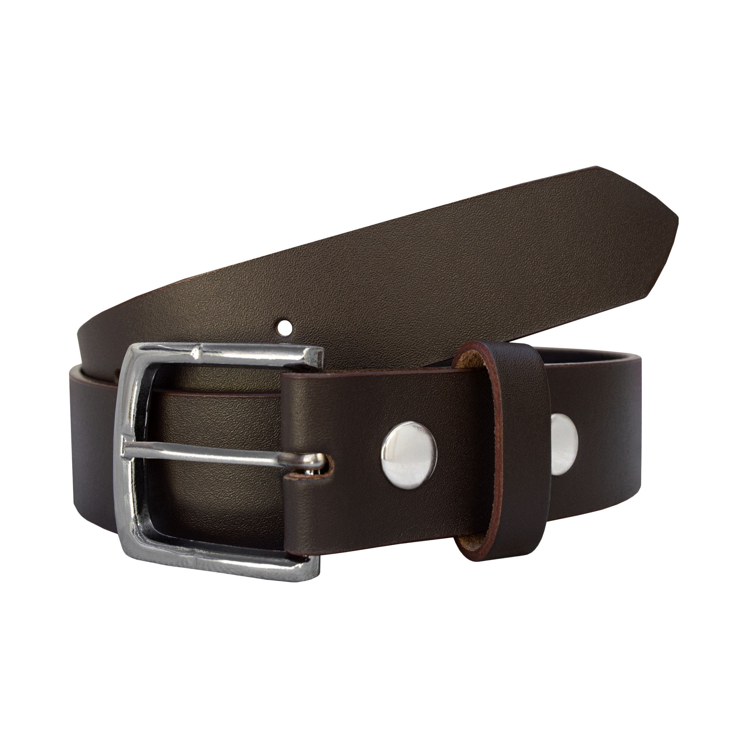 Dream Apparel Brown Leather Belt - Walmart.com
