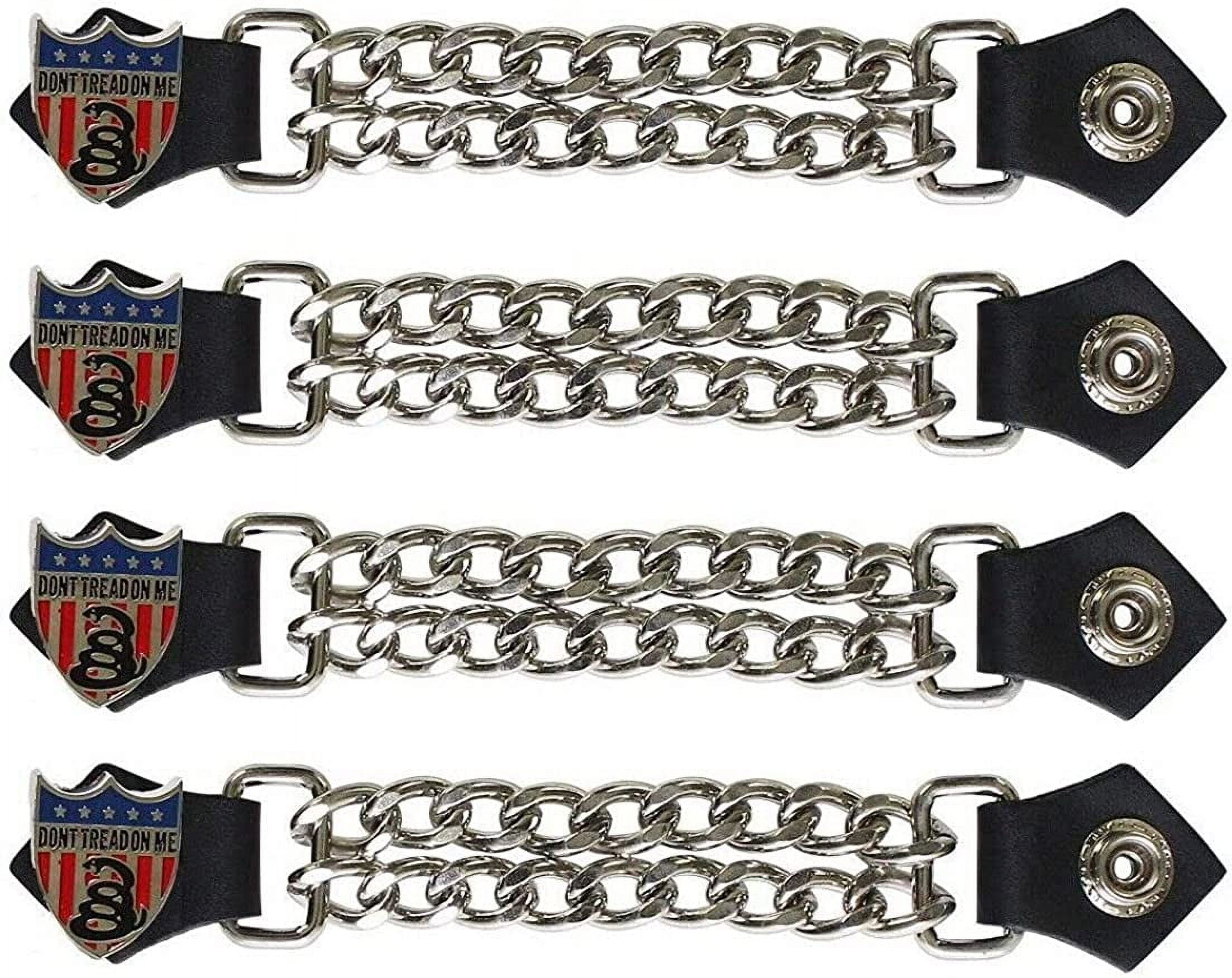 Dream Apparel Don't Trend On Me Logo Authentic Leather Motorcycle Vest ...