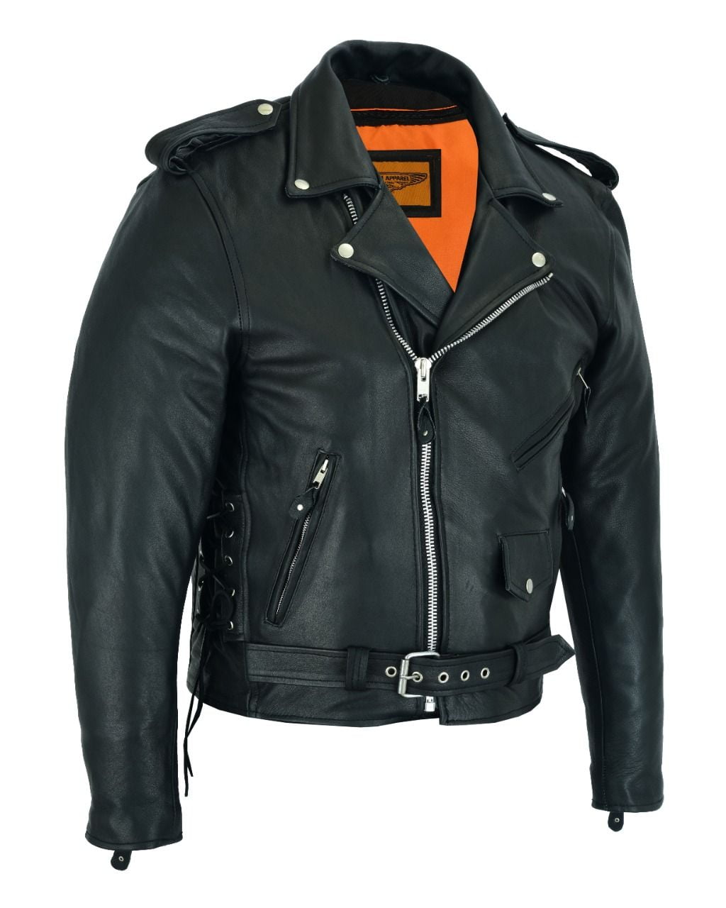 Dream Apparel Leather Motorcycle Jacket for Men Moto Riding Classic ...
