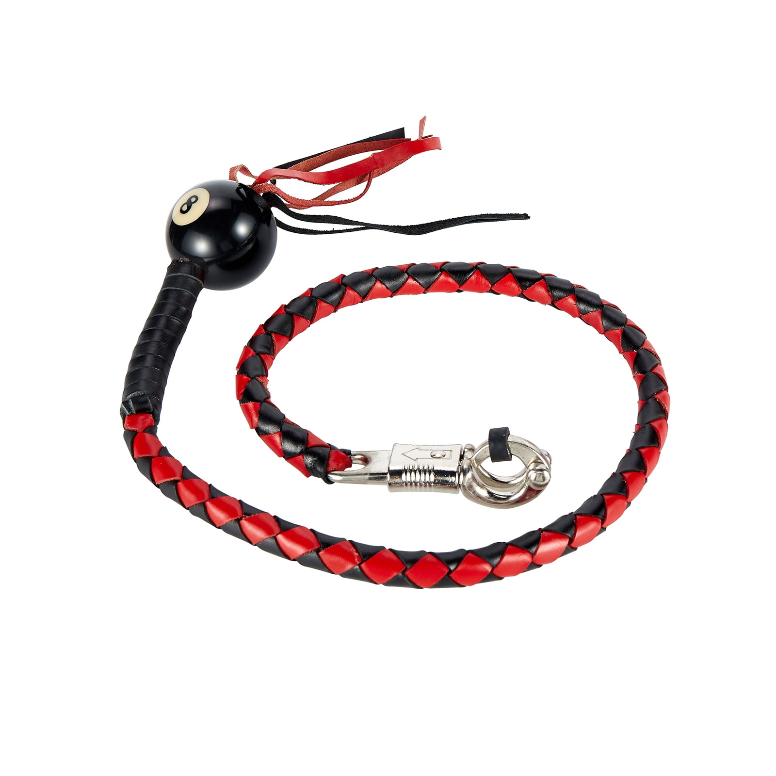 Dream Apparel Leather Motorcycle Whips 36"/42" Get Back Whip with Ball ...