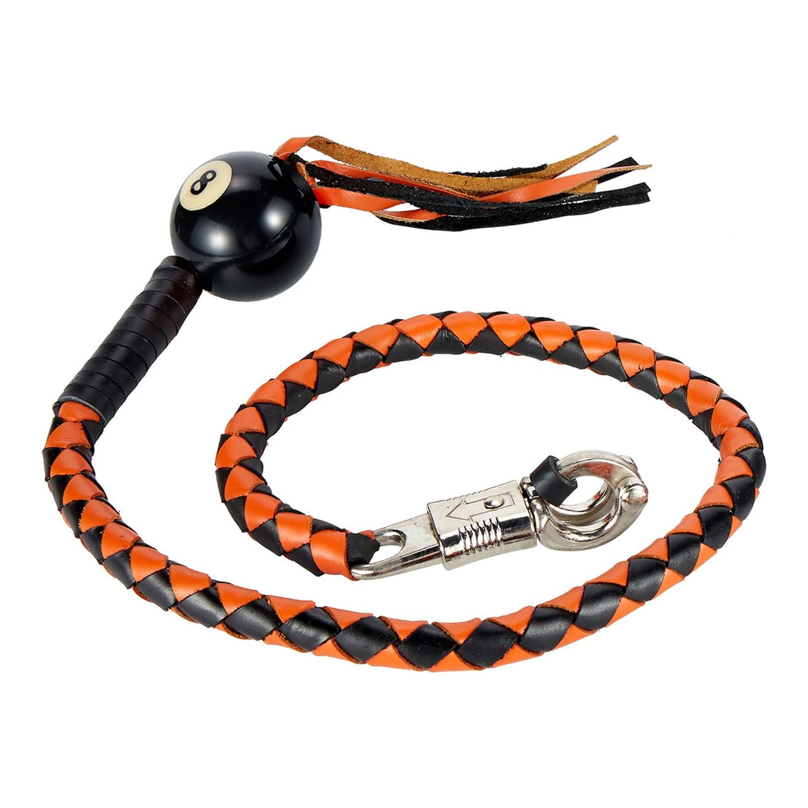Dream Apparel Leather Motorcycle Whips 36"/42" Get Back Whip with Ball ...