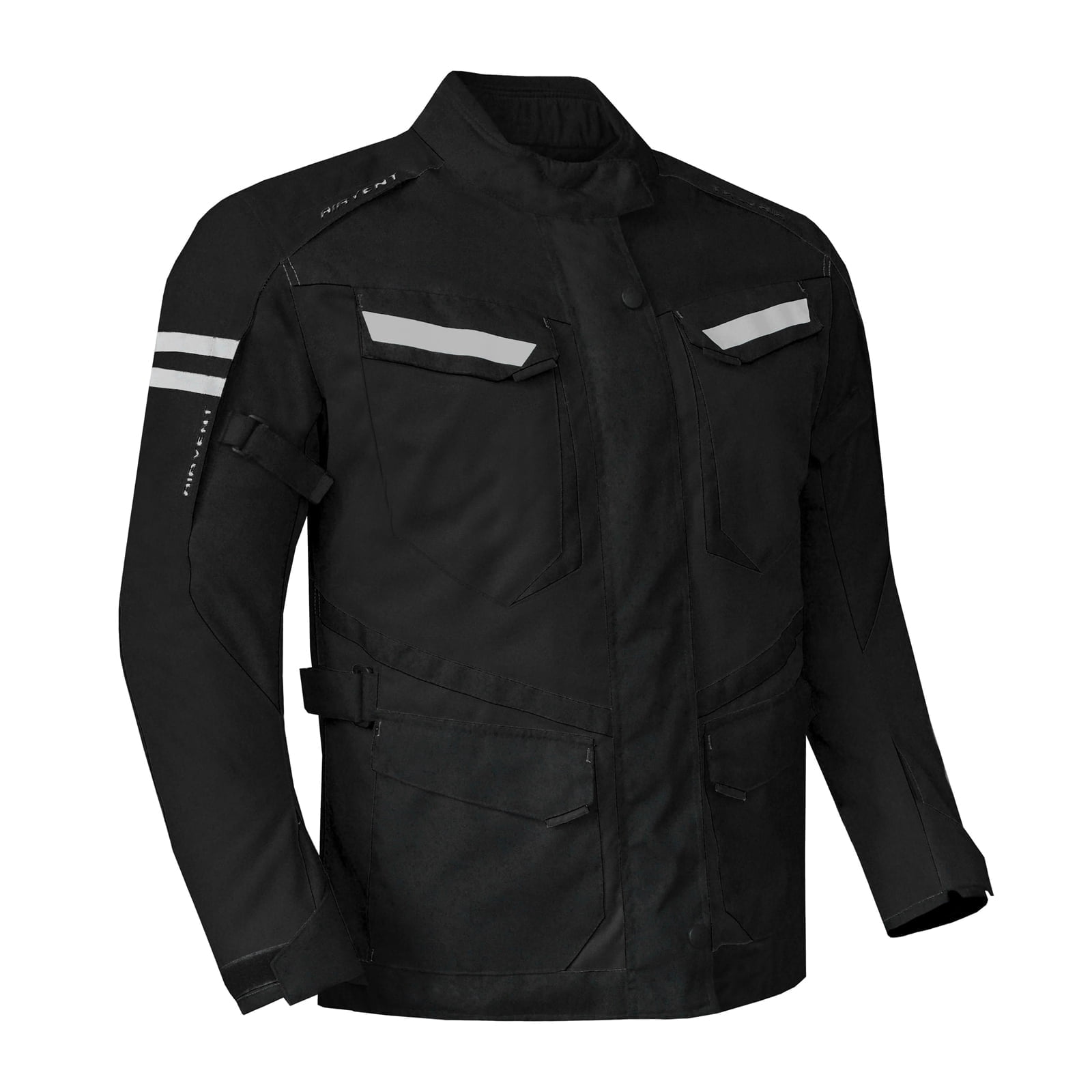 Dream Apparel Mens Motorcycle jacket Black, Armored Protective Round ...