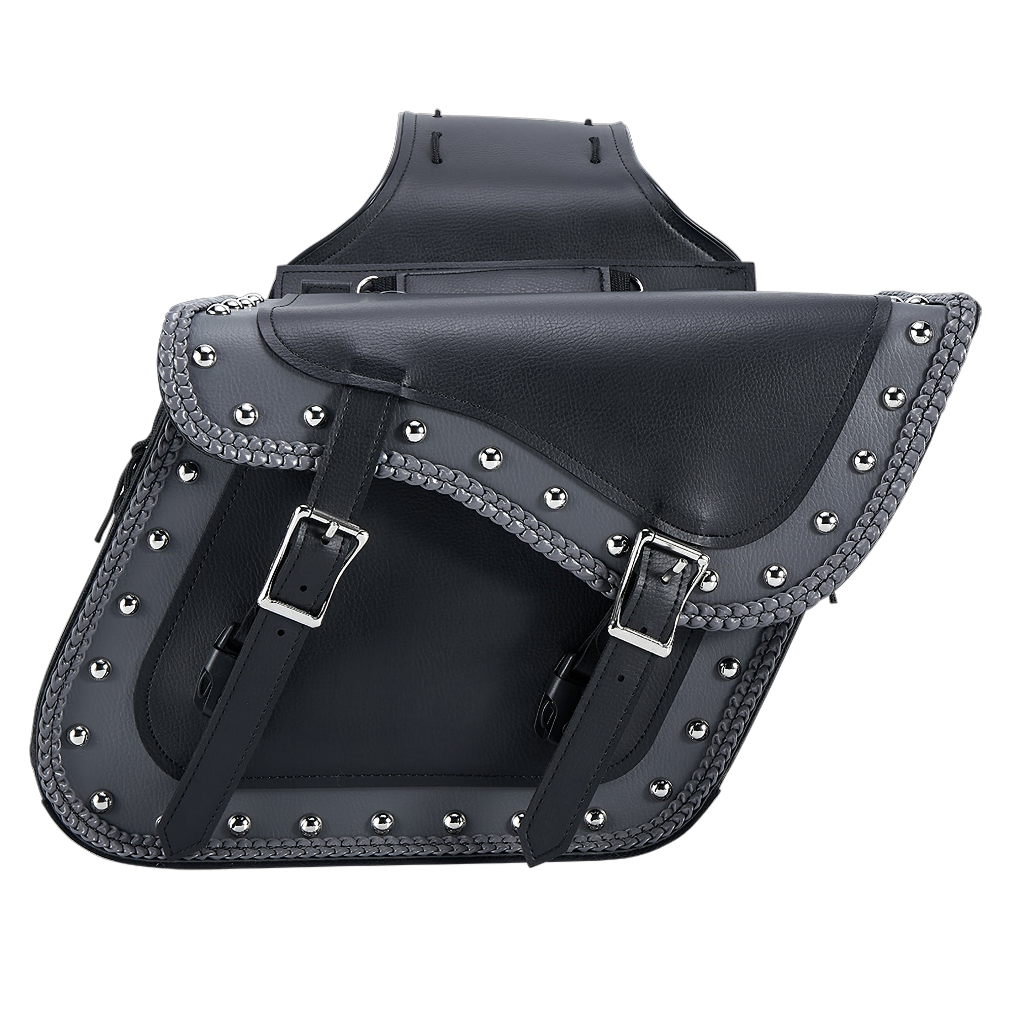 Dream Apparel Motorcycle Saddle Bags PU Leather Motorcycle Luggage Bag ...