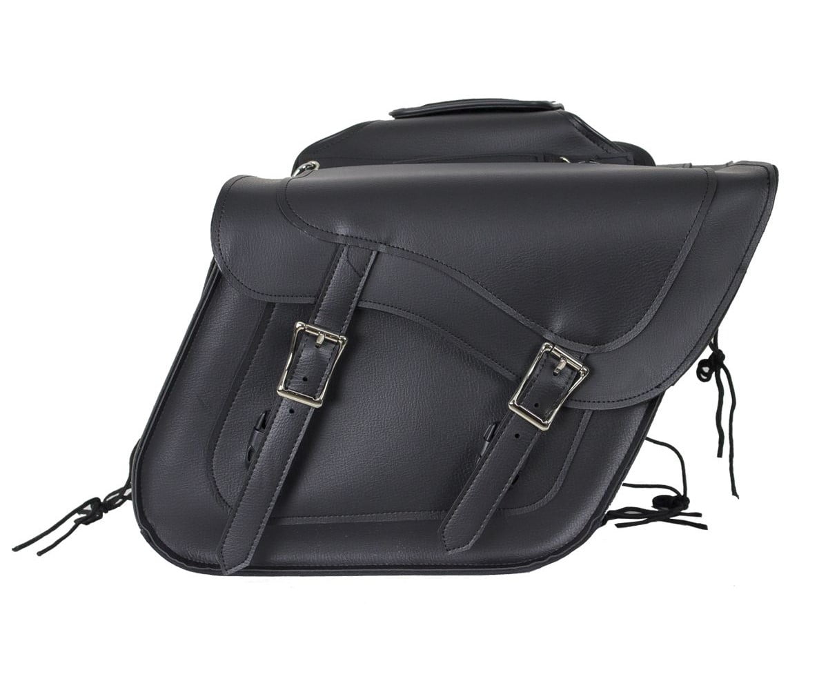 Dream Apparel Motorcycle Saddle Bags PU Leather Motorcycle Luggage Bag ...