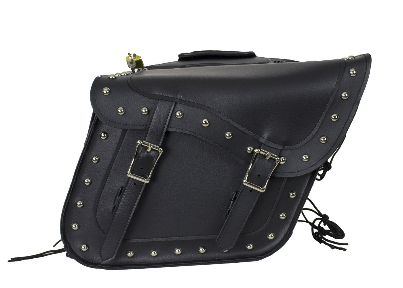 Dream Apparel Motorcycle Saddle Bags PU Leather Motorcycle Luggage Bag ...