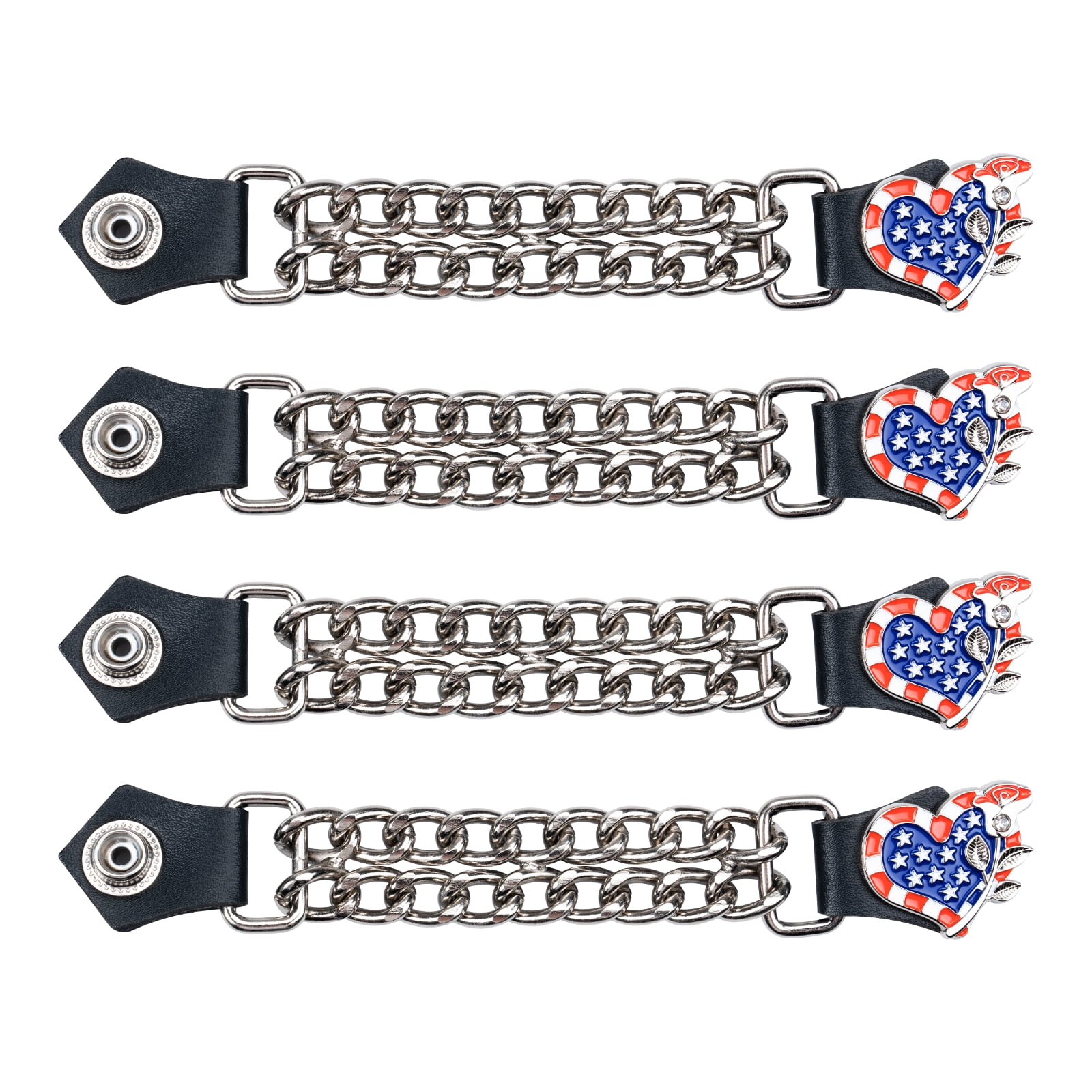 Dream Apparel Motorcycle Vest Extenders for Women Biker Double Diamond ...