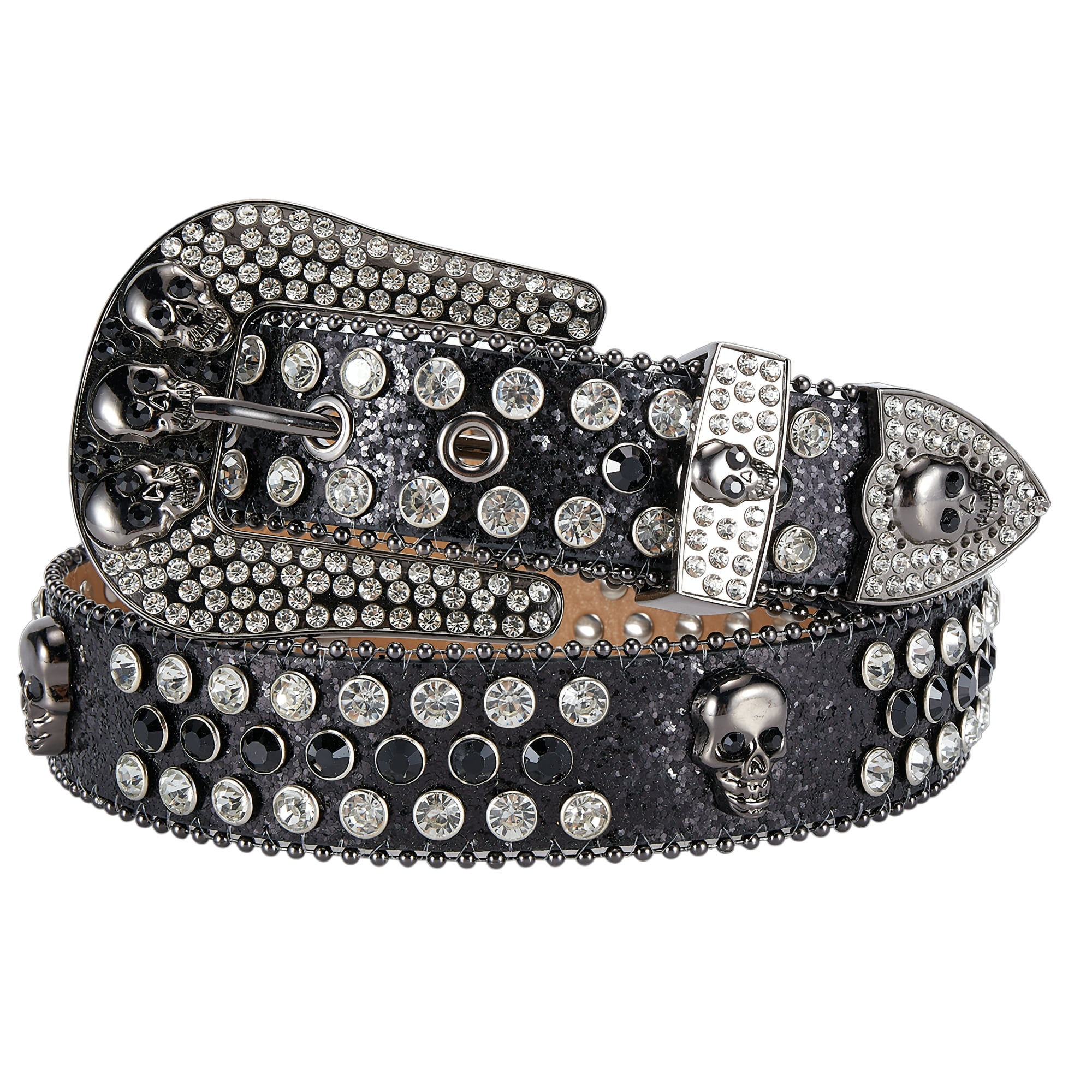 Dream Apparel Rhinestone Belt for Men and Women, Western Cowgirl Cowboy ...
