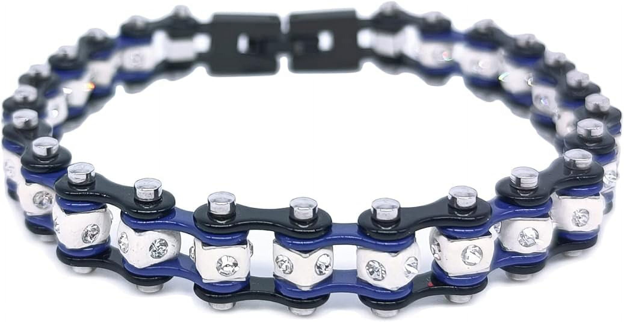 Dream Apparel Stainless Steel Bike Chain Motorcycle Chain Bracelet for ...