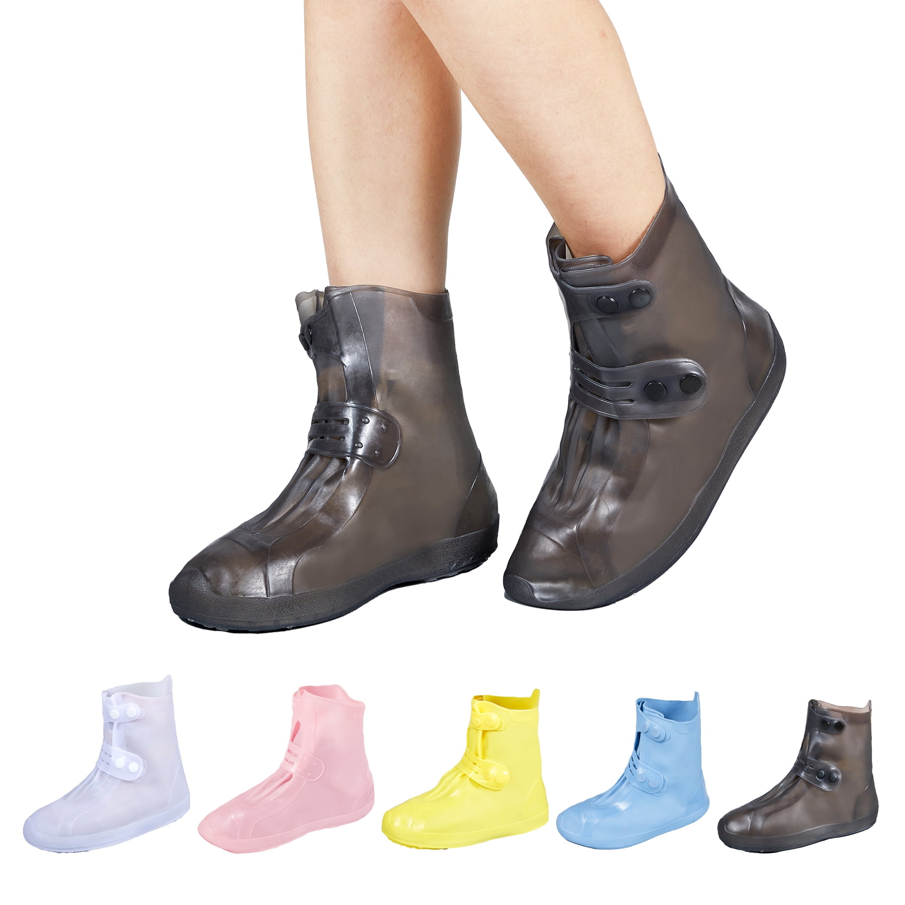 Dream Apparel Waterproof Rain Shoe Covers for Women Men, Non-Slip ...