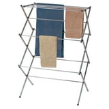 Dream Bath 3 Tier Collapsible Silver Clothes drying Rack - Walmart.com