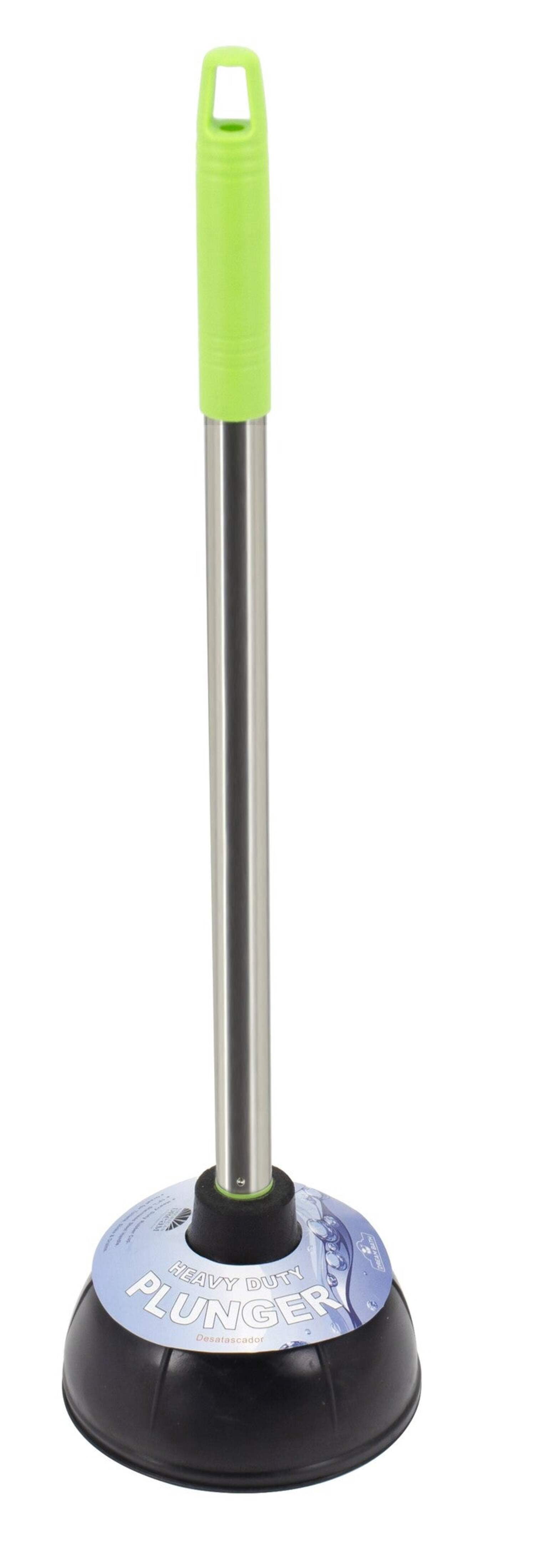 Dream Bath Heavy Duty Ergonomic Steel handle Double layer Cup Plunger ...