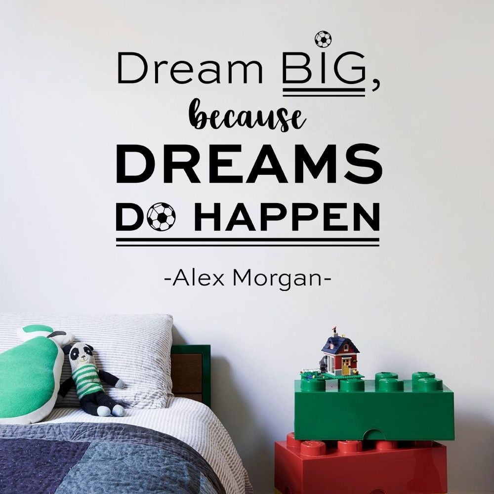 Dream Big Because Dreams Do Happen - Alex Morgan Quote Soccer Quotes ...