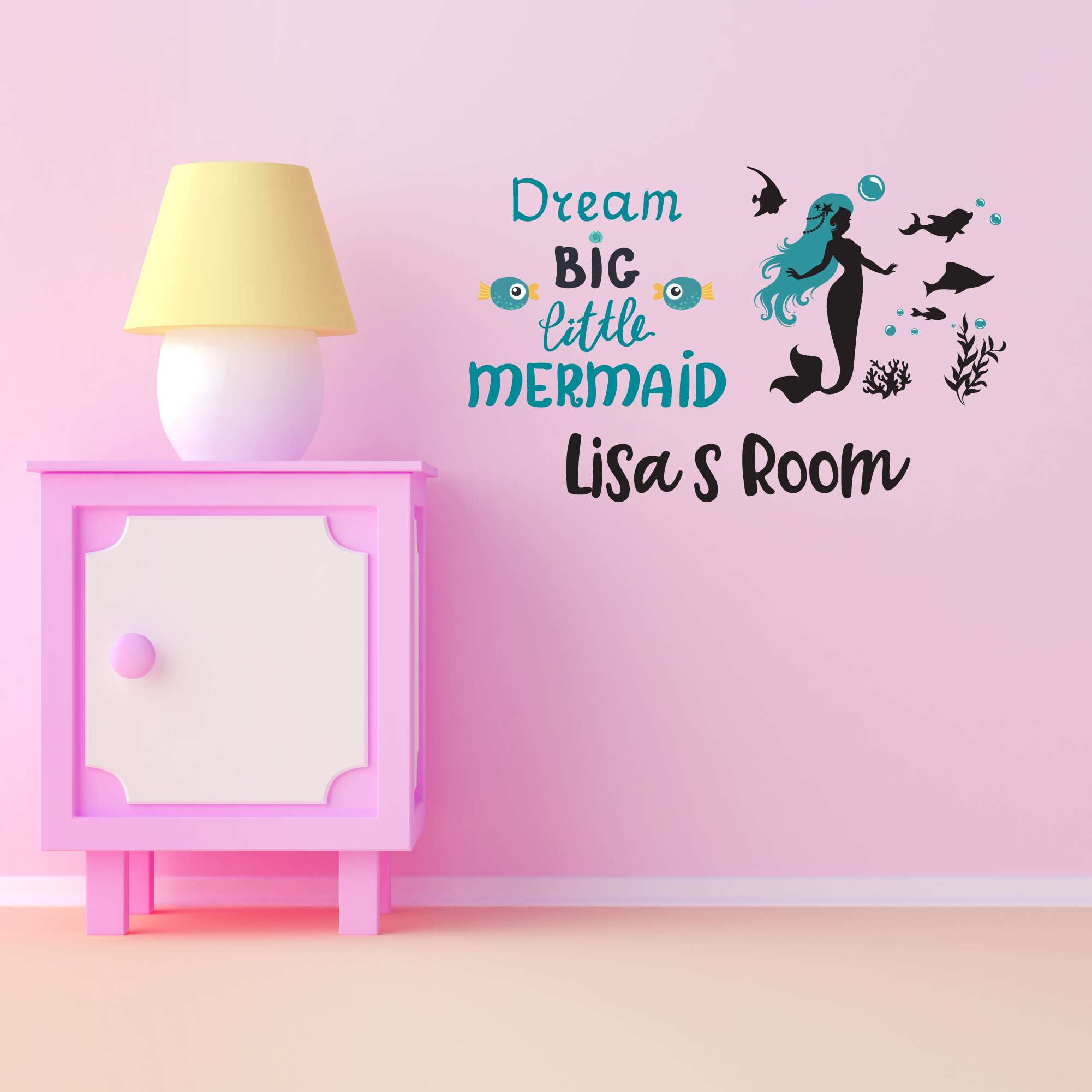Dream Big Little Mermaid Crown Personalized Seahorse Statfish Princess ...