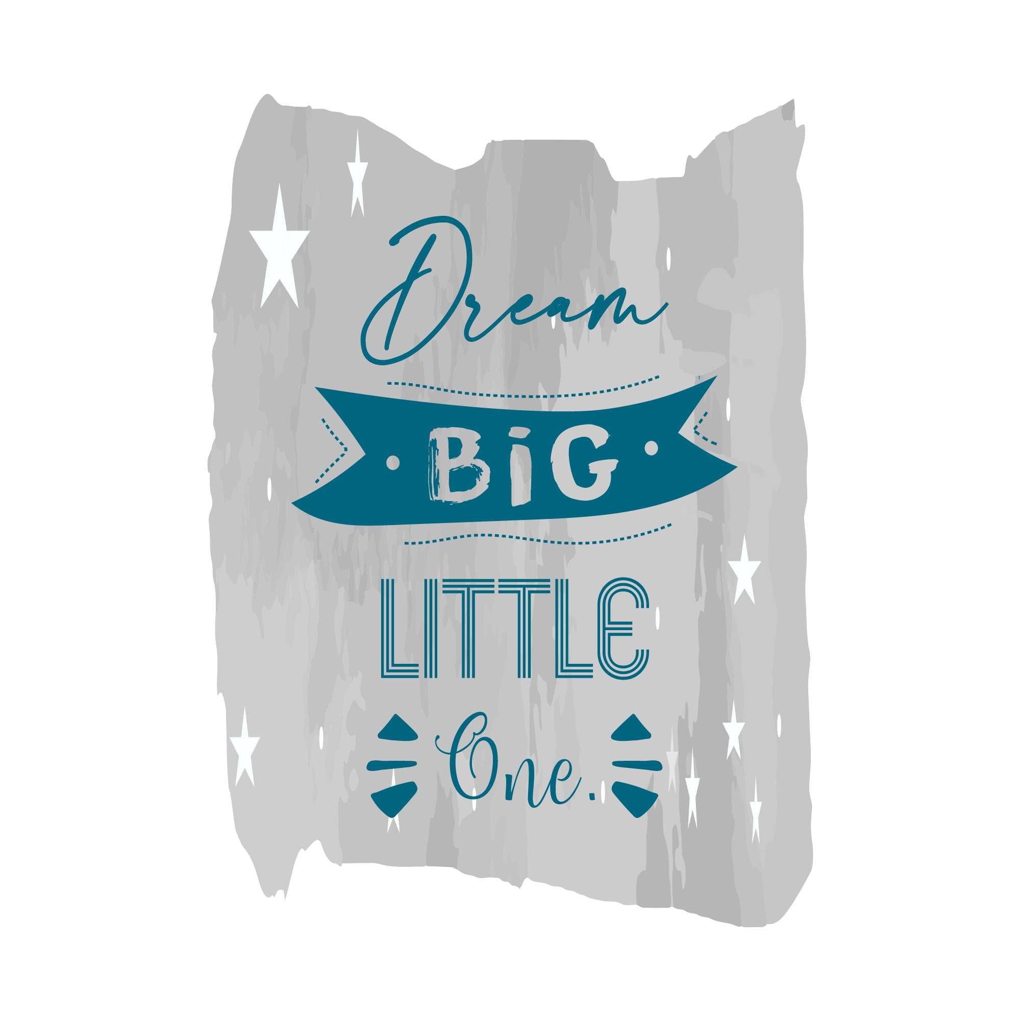 Dream Big Little One Children Motivational Quotes Vinyl Wall Decal Wall ...