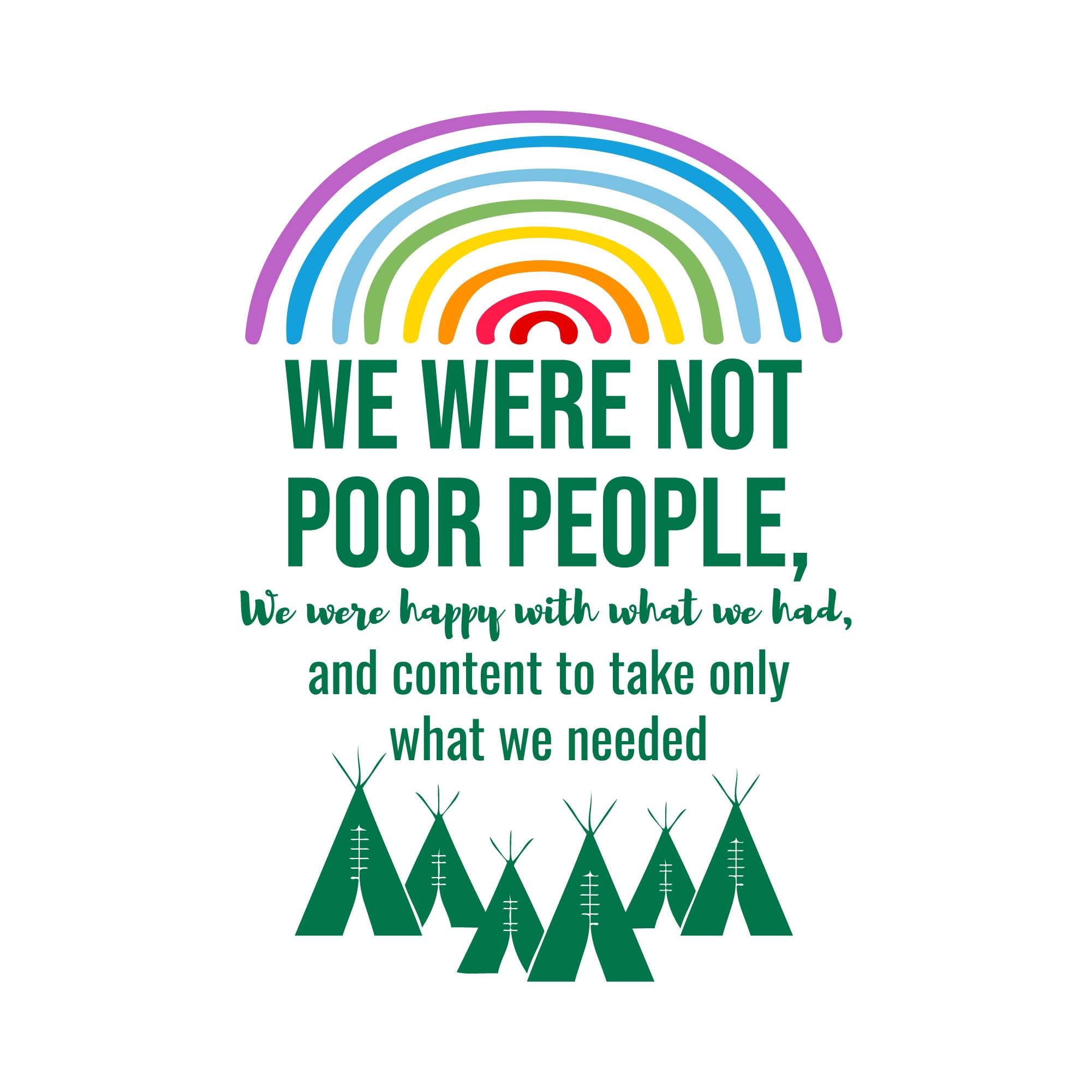 We Were Not Poor People We Were Happy What We Had Inspiring Quote ...