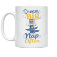 Dream Big Nap Often Student Motivation - Student Life - 11 oz Ceramic ...
