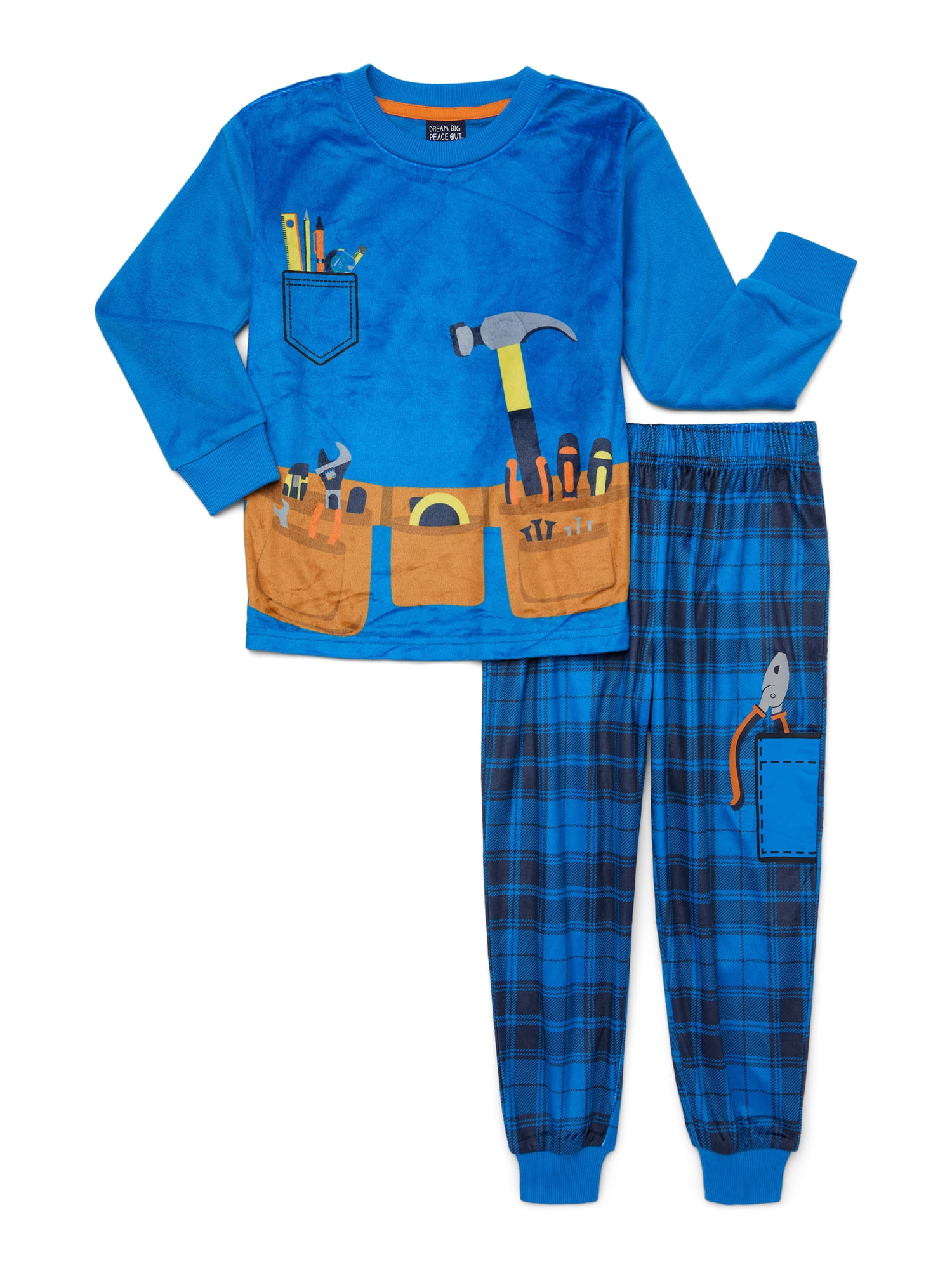 Dream Big Peace Out Boys and Girls Occupation Pajama Set, 2 Piece ...