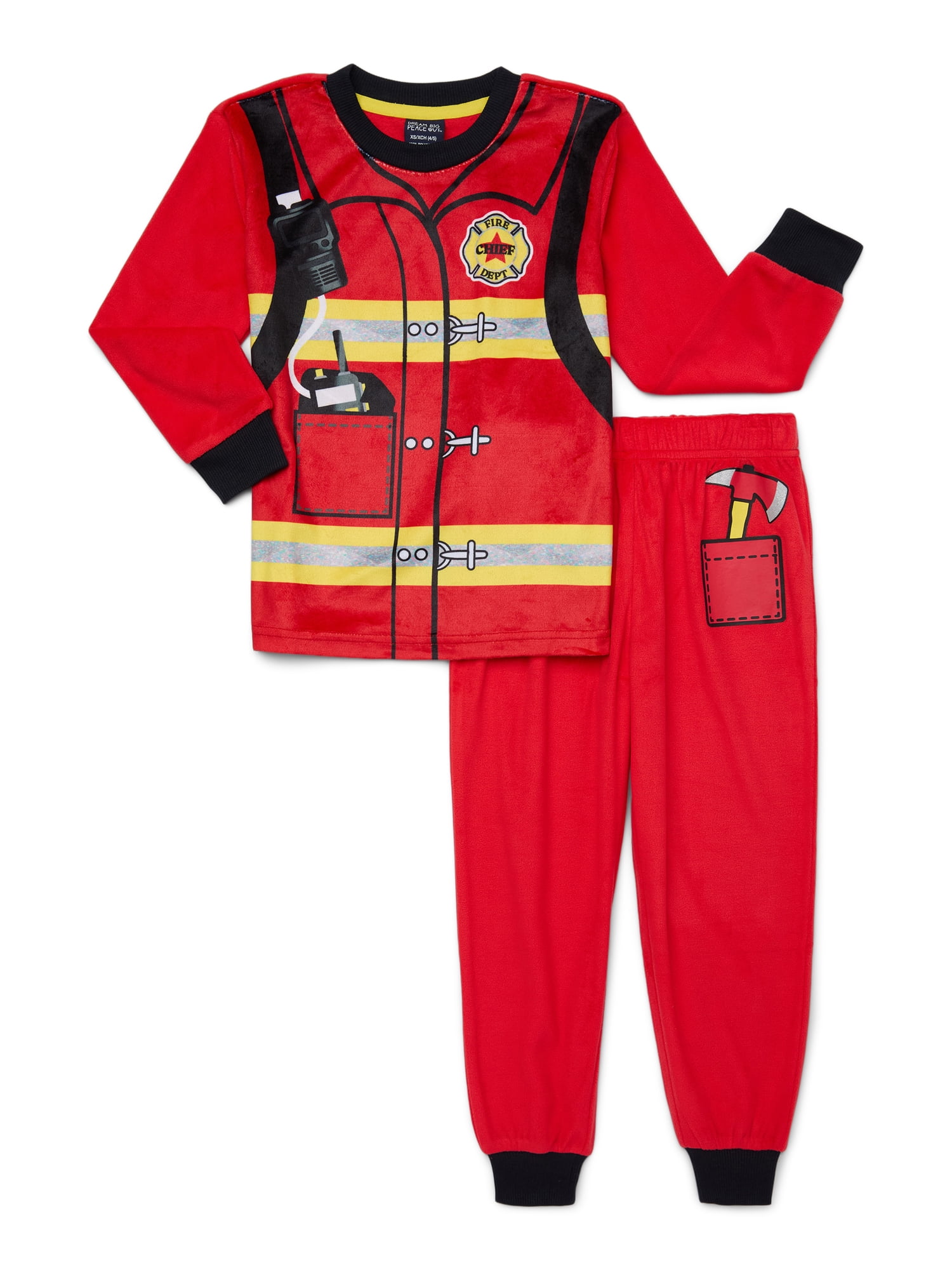 Dream Big Peace Out Boys and Girls Occupation Pajama Set, 2 Piece ...