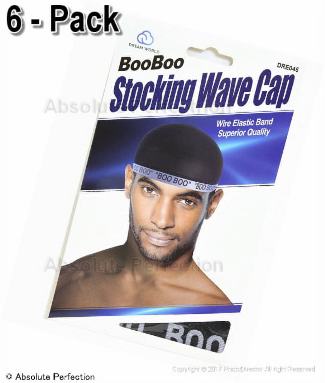 Dream Boo Boo Bulk Stocking Wave Builder 360 Waves Cap Black Pack Of 6 ...