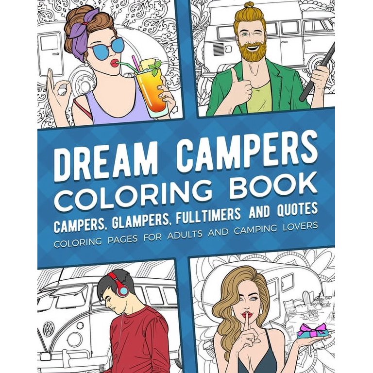 coloring pages of campers